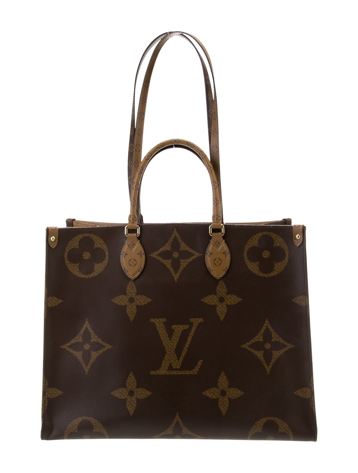 Louis Vuitton Monogram Giant Reverse OnTheGo GM - Brown Totes, Handbags ...