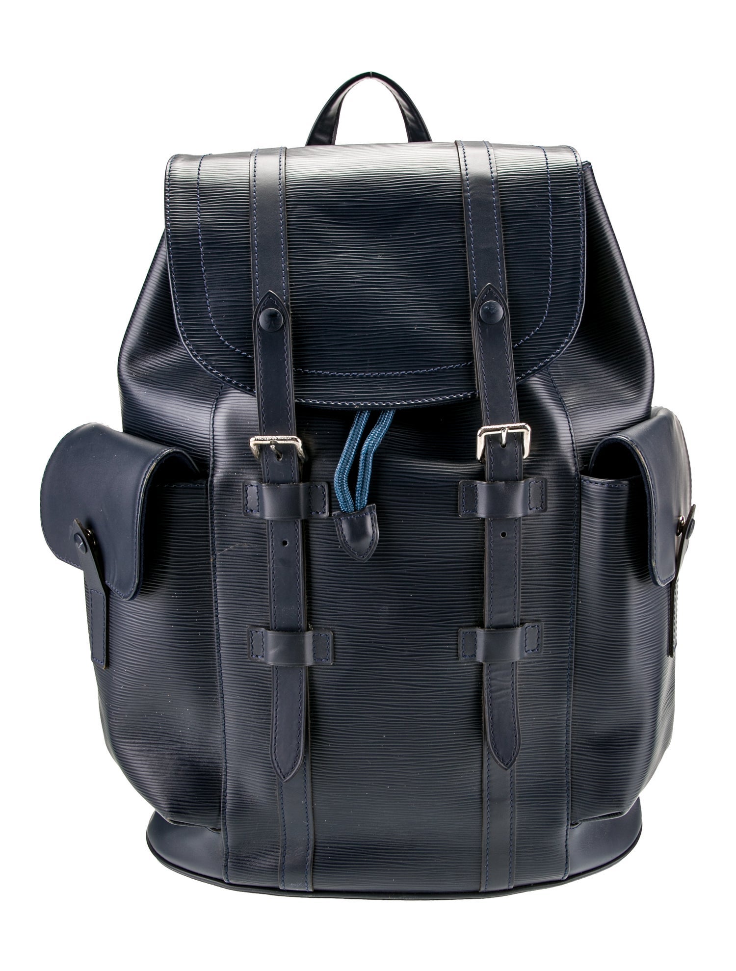 Louis Vuitton Epi Christopher Backpack - Blue Backpacks, Bags ...