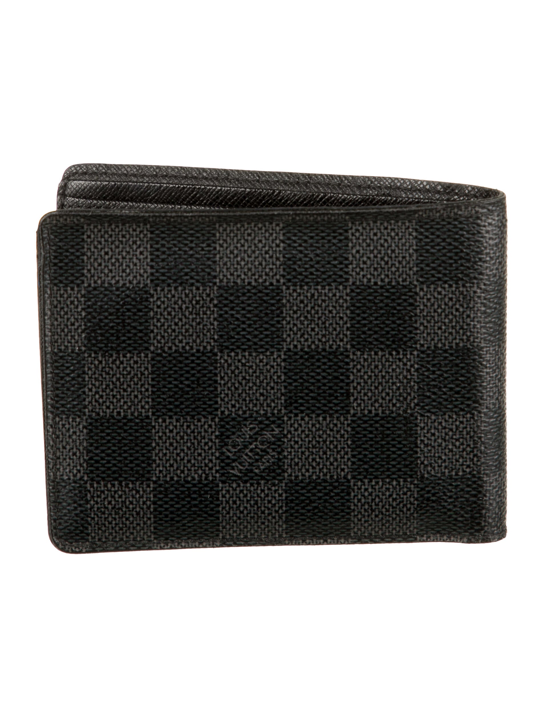 Louis Vuitton Damier Graphite Pattern Coated Canvas Brazza Wallet ...