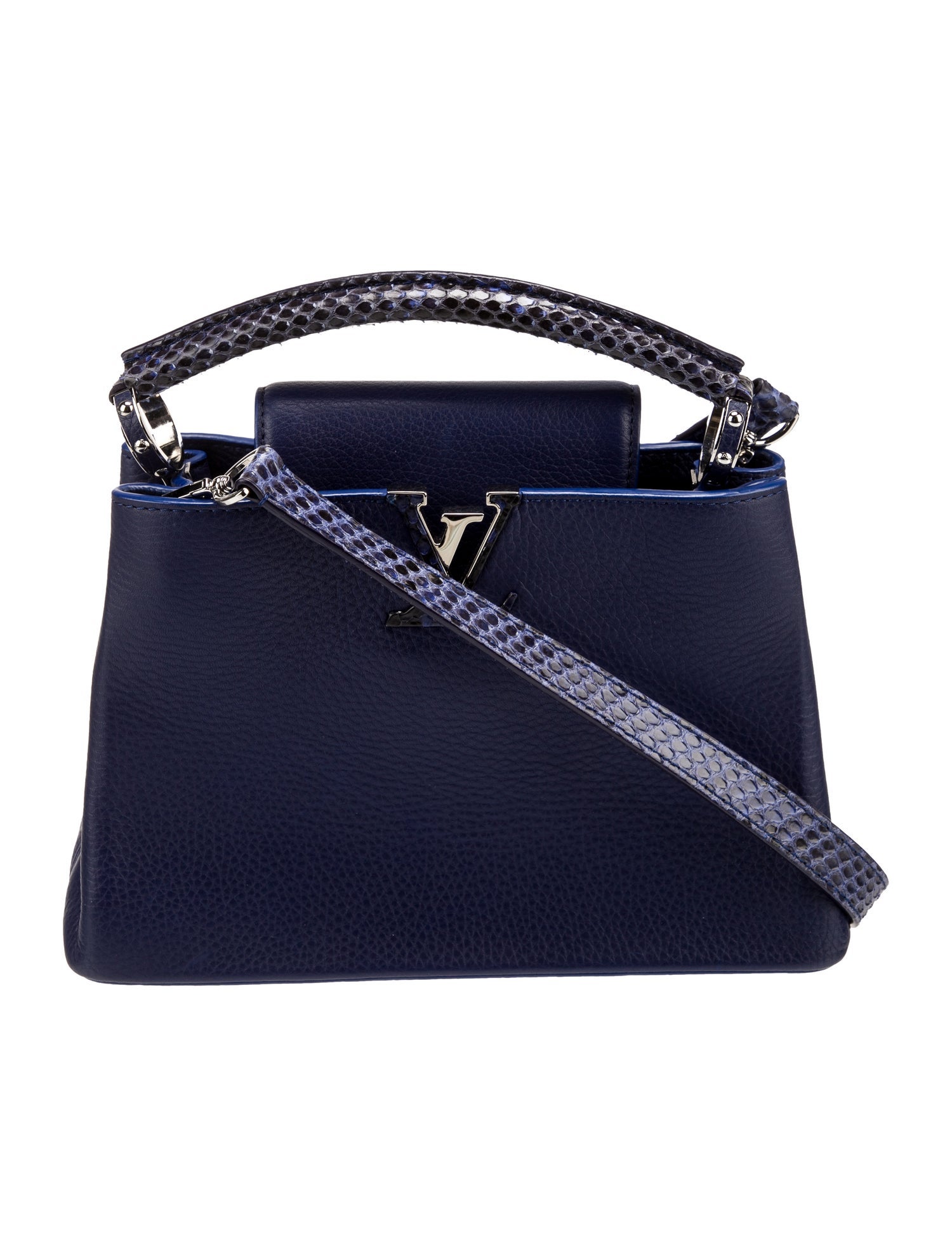 Louis Vuitton Taurillion Capucines BB - Blue Handle Bags, Handbags ...