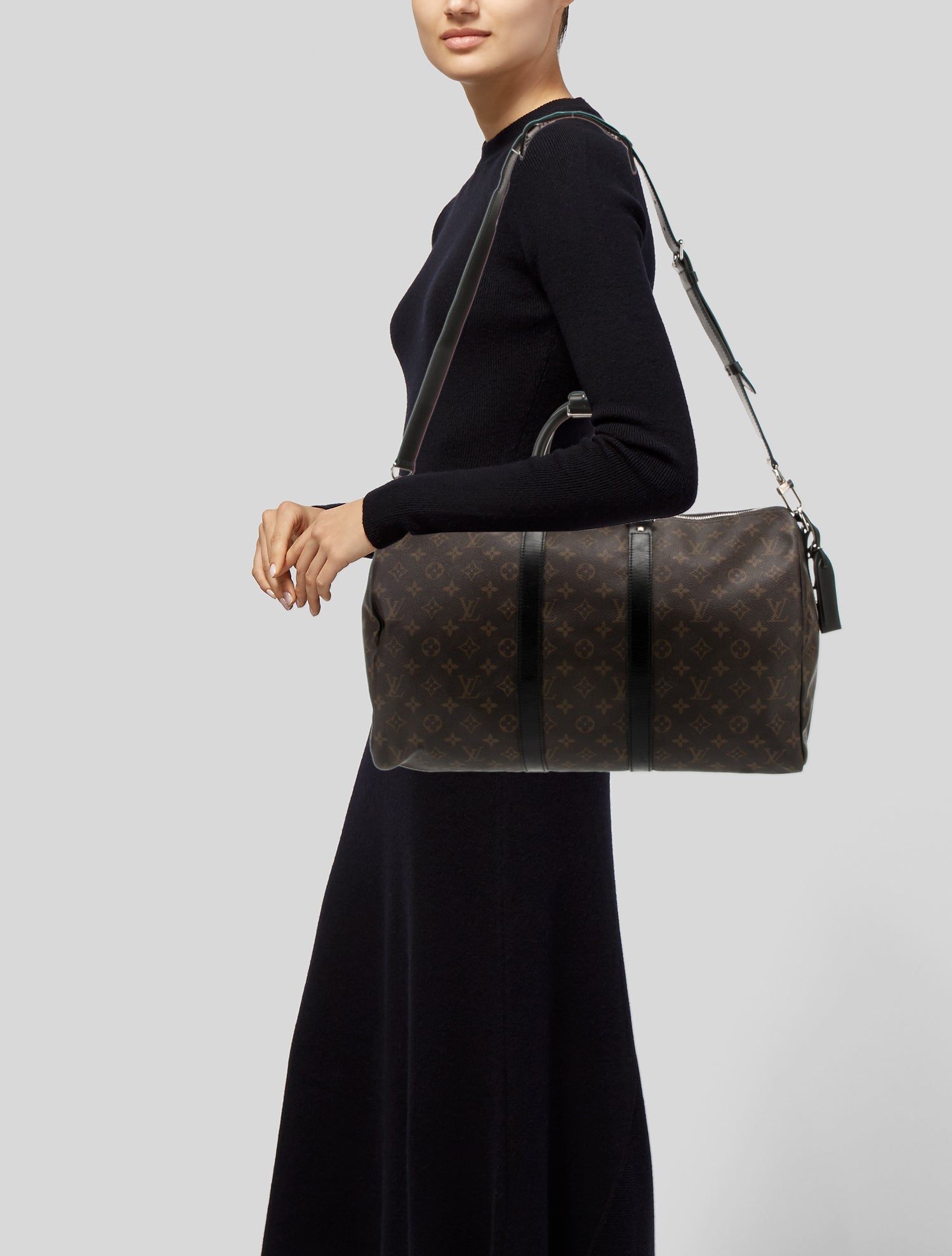 Louis Vuitton Monogram Macassar Keepall Bandouliere 45 - Brown ...