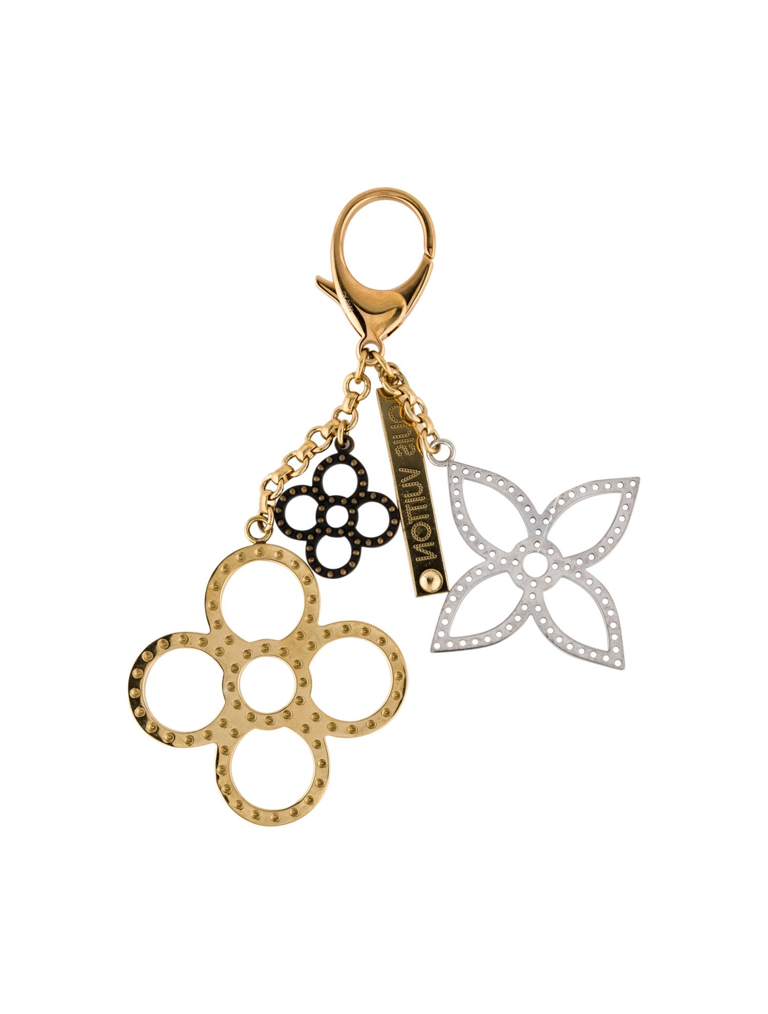 Louis Vuitton Colorline Bag Charm and Key Holder - Gold Keychains ...