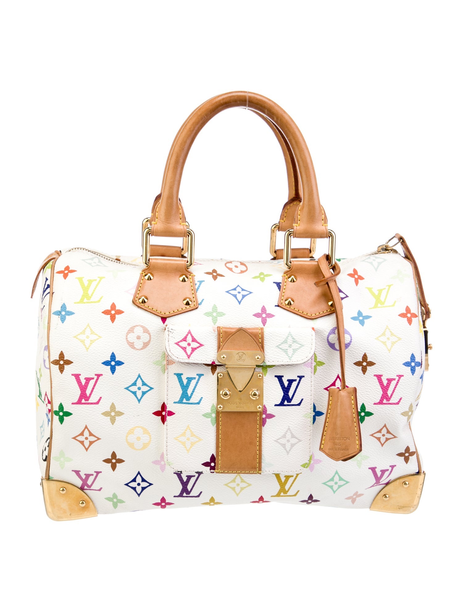 Louis Vuitton Monogram Multicolore Priscilla - White Handle Bags ...
