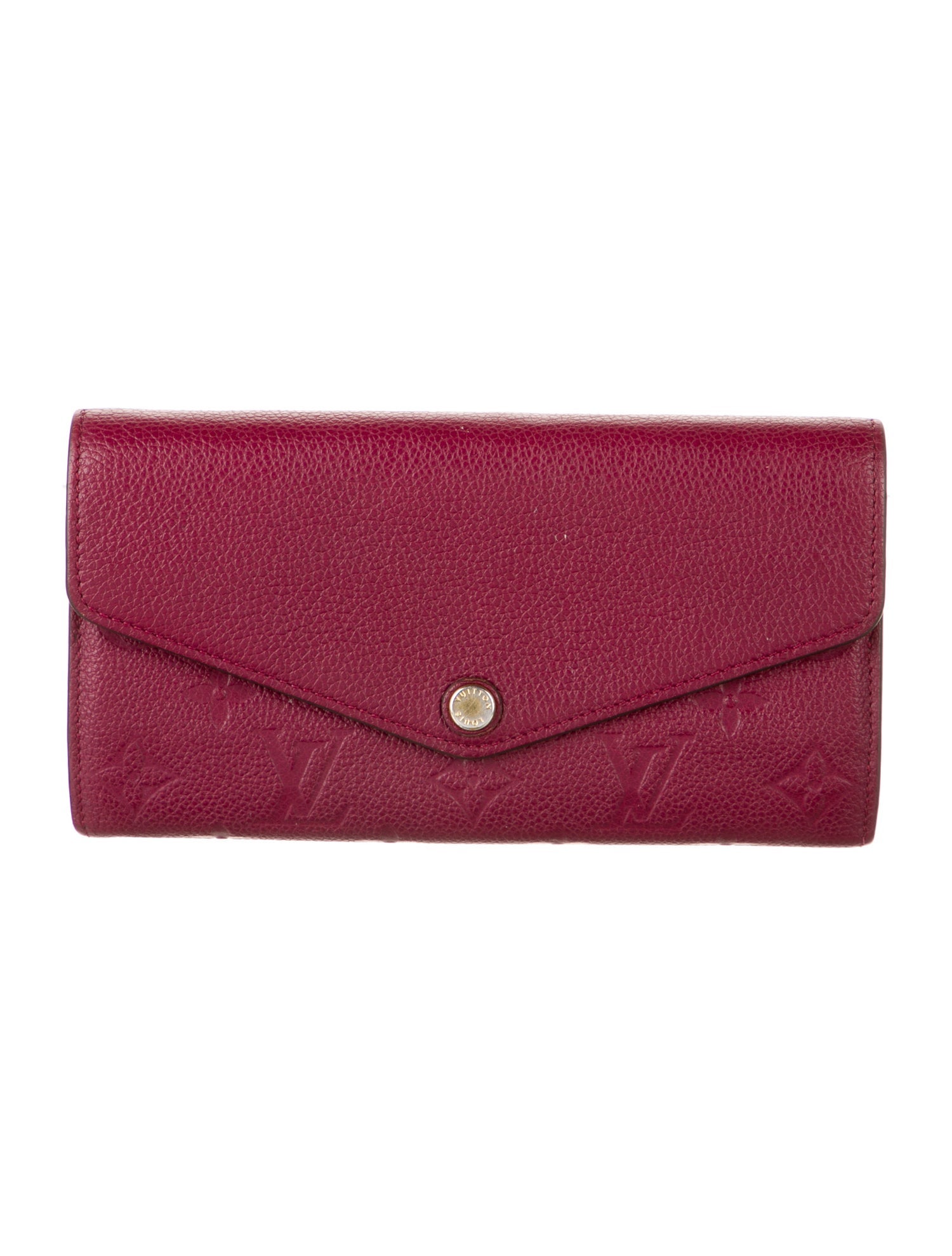 Louis Vuitton 2017 LV Monogram Sarah Wallet - Burgundy Wallets ...