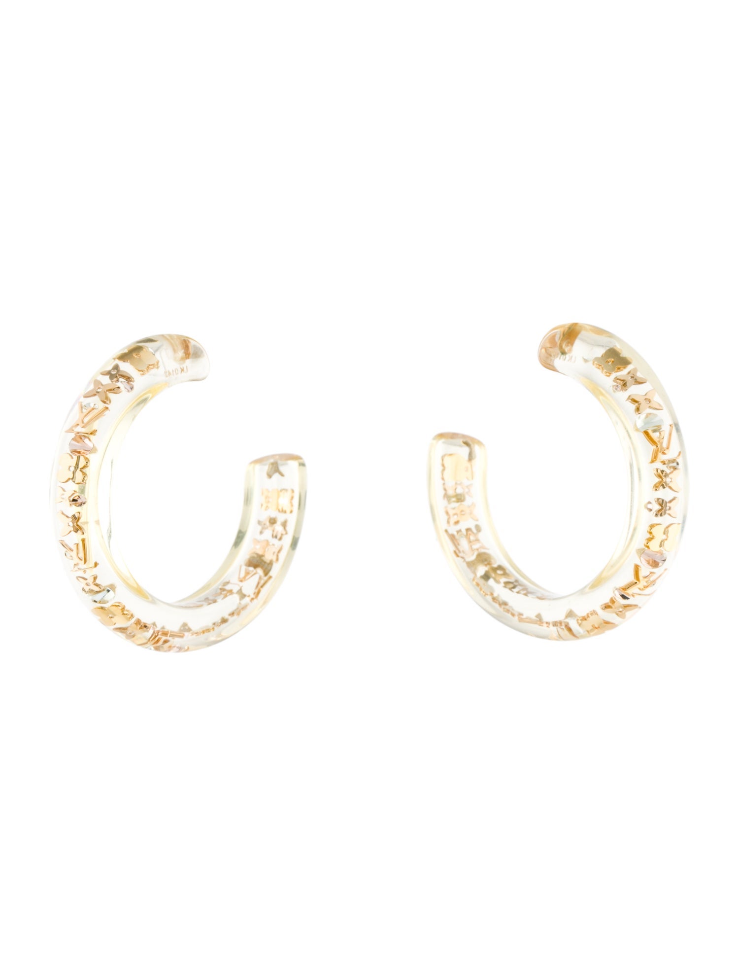 Louis Vuitton LV Inclusion Hoop Earrings - Gold-Plated Hoop, Earrings ...