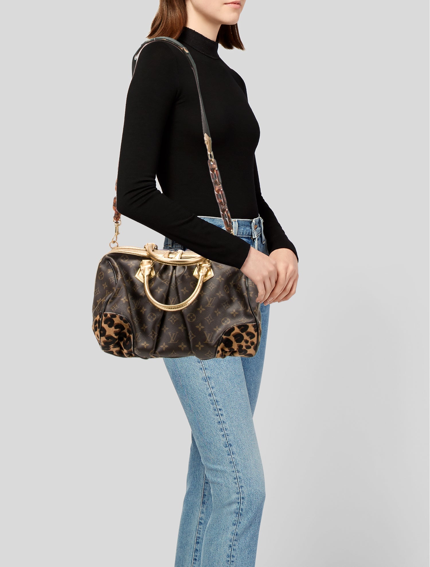 Louis Vuitton x Stephen Sprouse Monogram Leopard Handle - Brown Handle ...