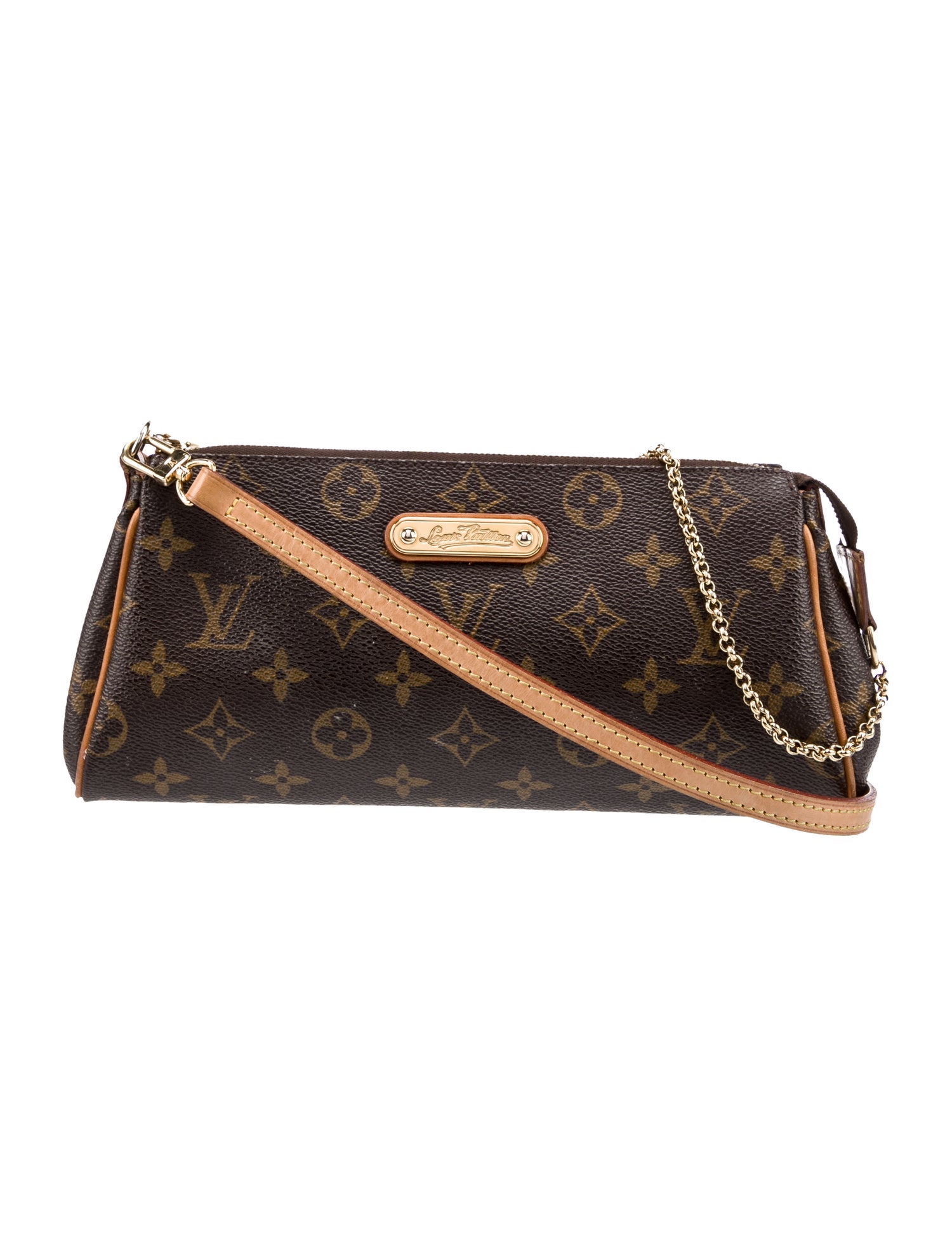 Louis Vuitton Monogram Eva Pochett - Brown Crossbody Bags, Handbags ...