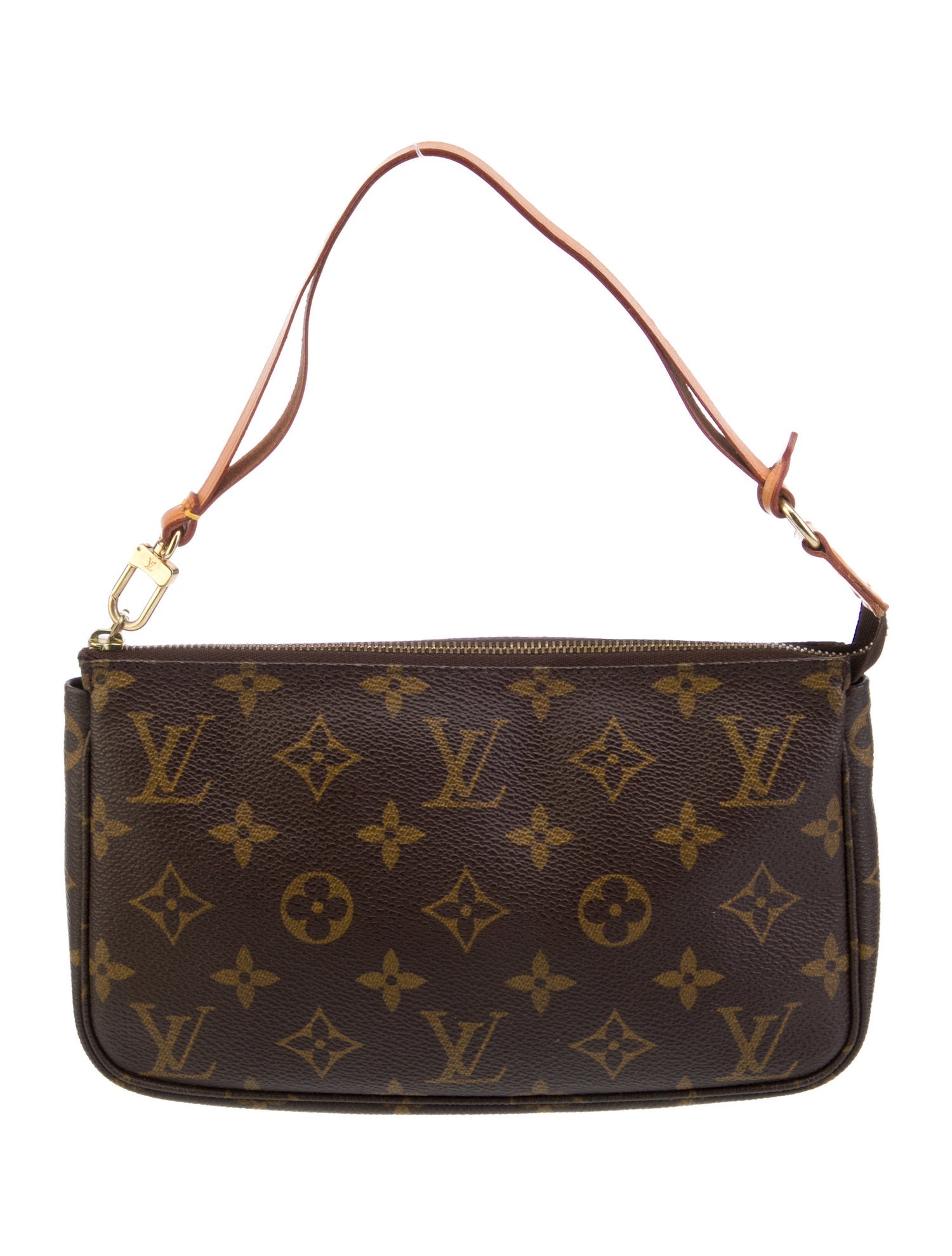 Louis Vuitton Monogram Pochette Accessoires - Brown Handle Bags ...