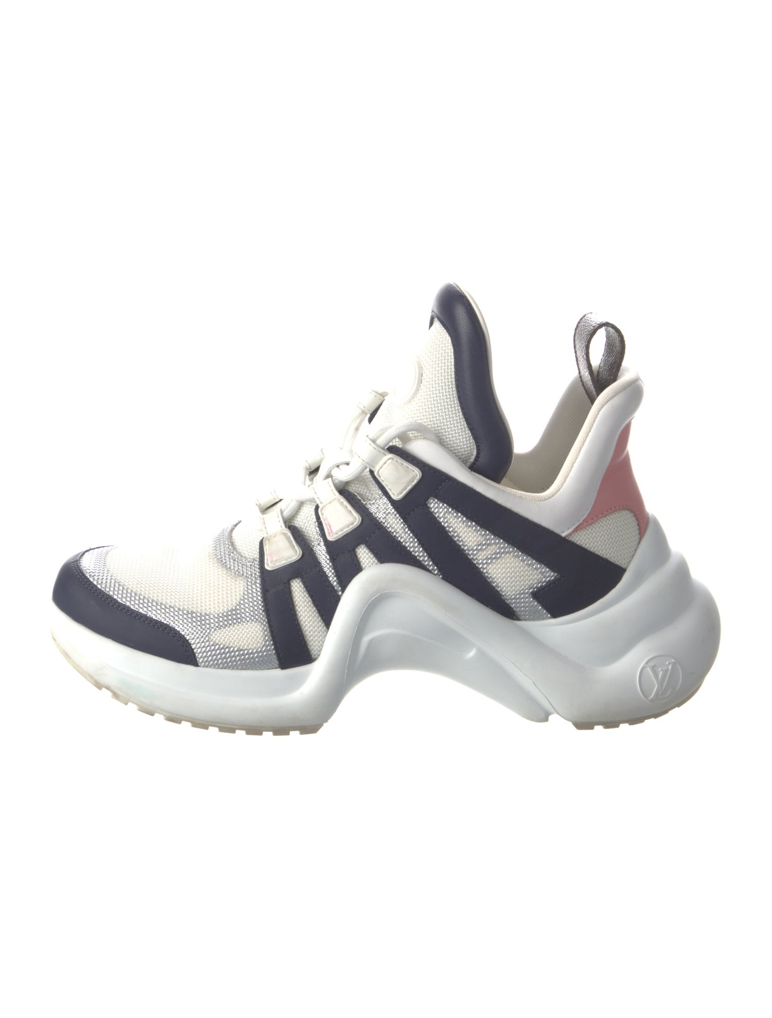 Louis Vuitton Colorblock Pattern Chunky Sneakers - White Sneakers ...