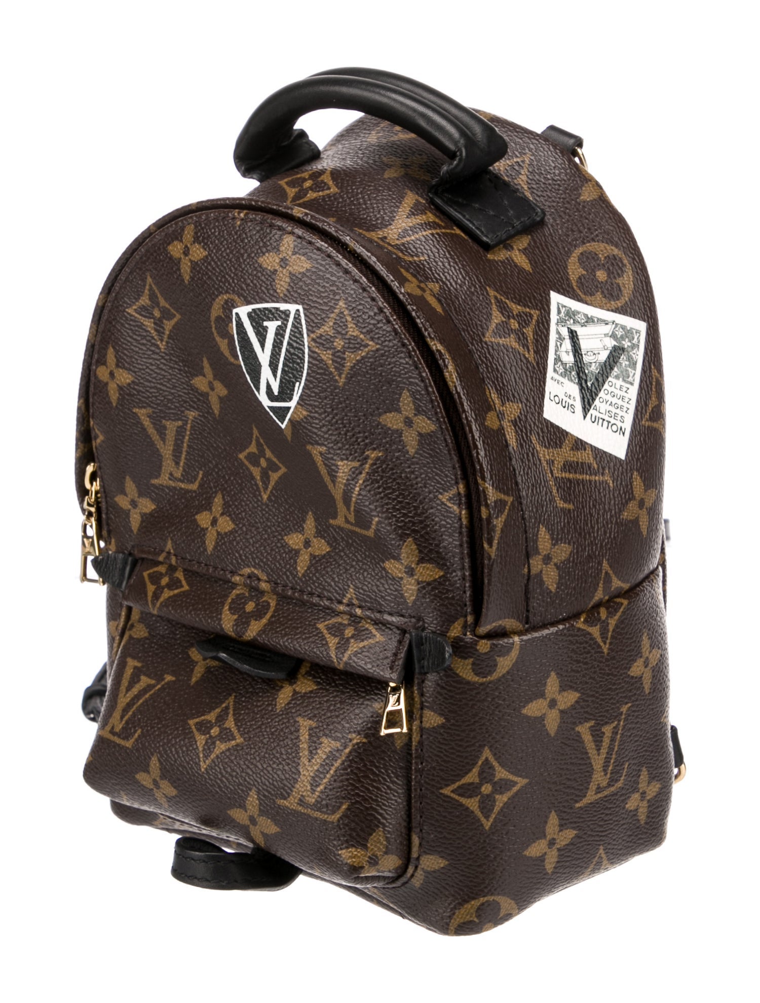 Louis Vuitton Reverse Monogram Mini Palm Springs - Brown Backpacks ...