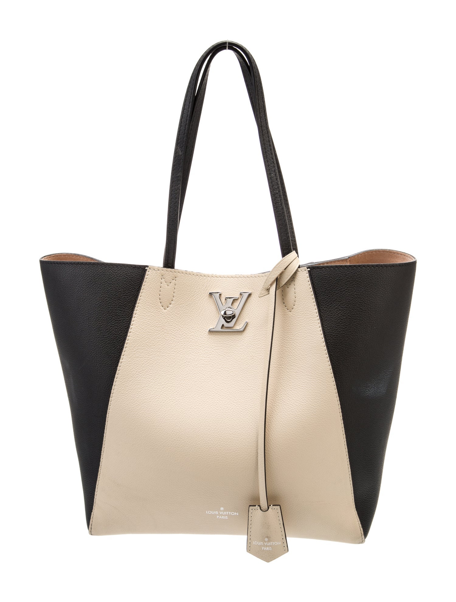 Louis Vuitton LockMe Cabas Tote - Black Totes, Handbags - LOU812661 ...