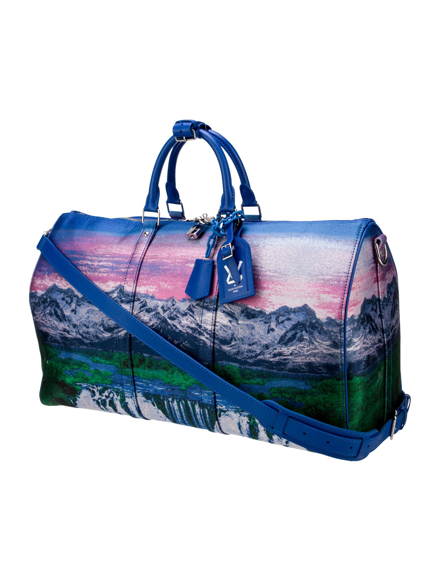 Louis Vuitton Landscape Keepall Bandouliere 50 - Blue Weekenders, Bags ...