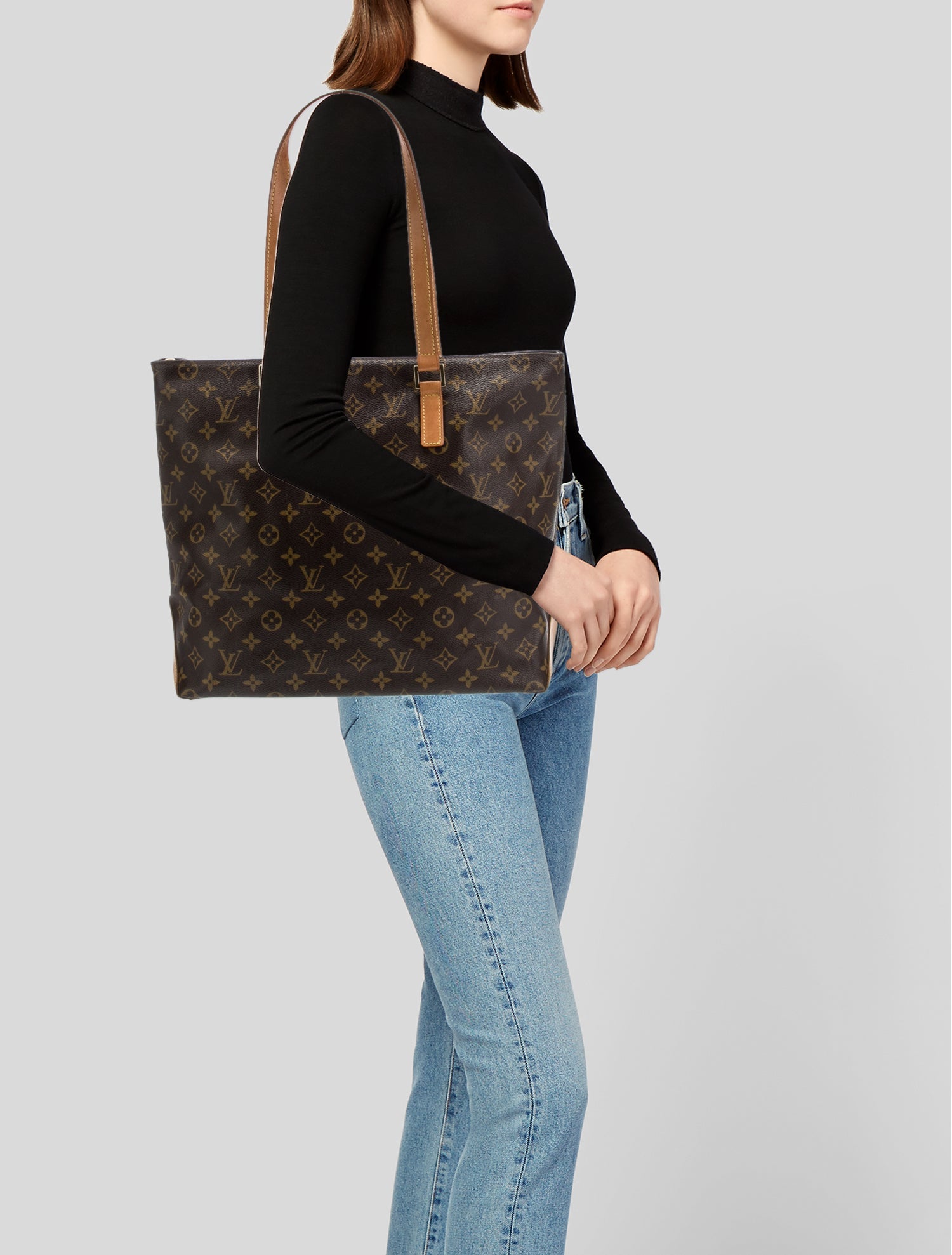 Louis Vuitton Monogram Cabas Mezzo - Brown Totes, Handbags - LOU911952 ...