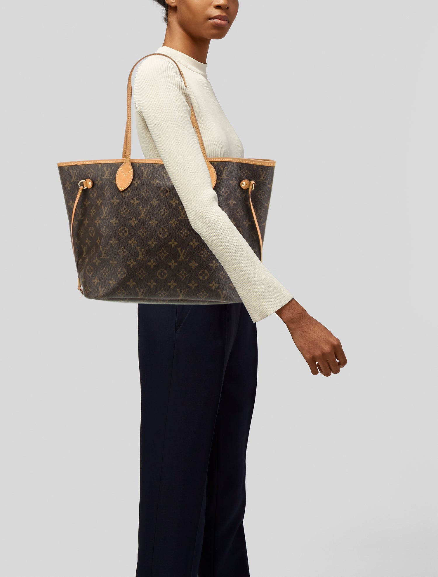 Louis Vuitton Monogram Neverfull MM w/ Pouch - Brown Totes, Handbags ...