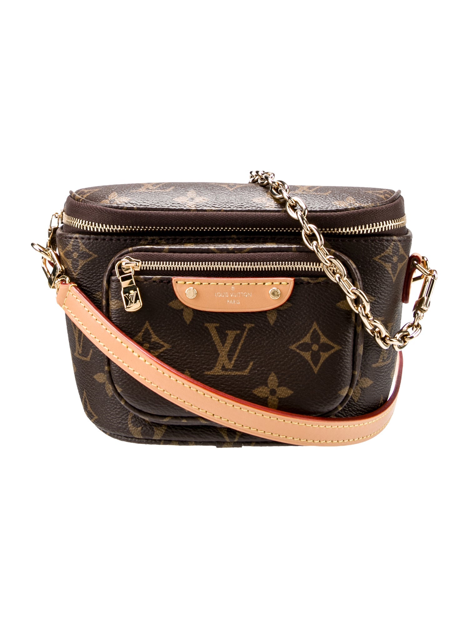 Louis Vuitton Monogram Mini Bum Bag w/Tags - Brown Mini Bags, Handbags ...