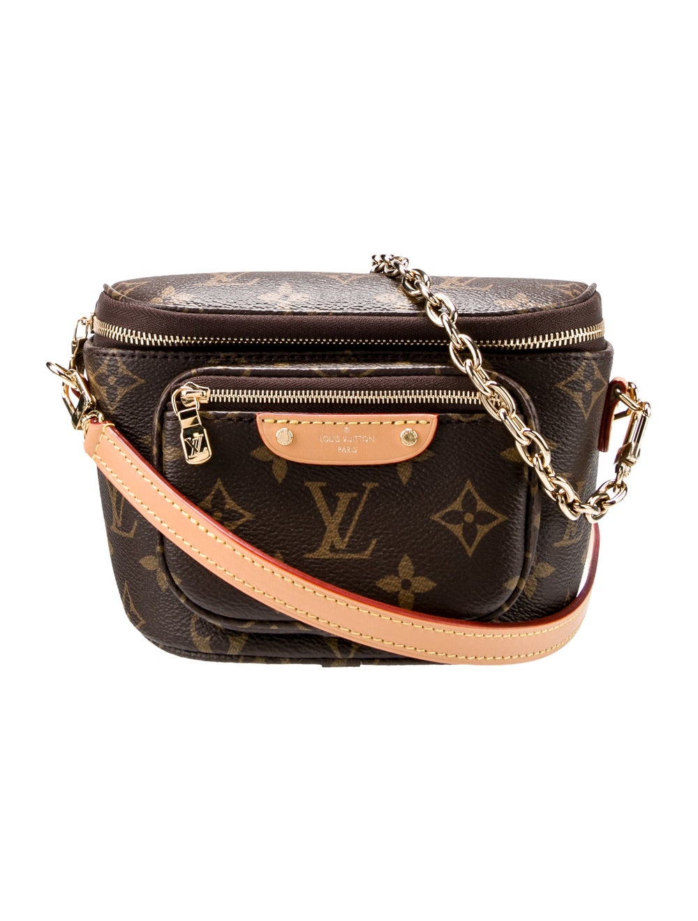 Louis Vuitton Monogram Mini Bum Bag w/Tags - Brown Mini Bags, Handbags ...