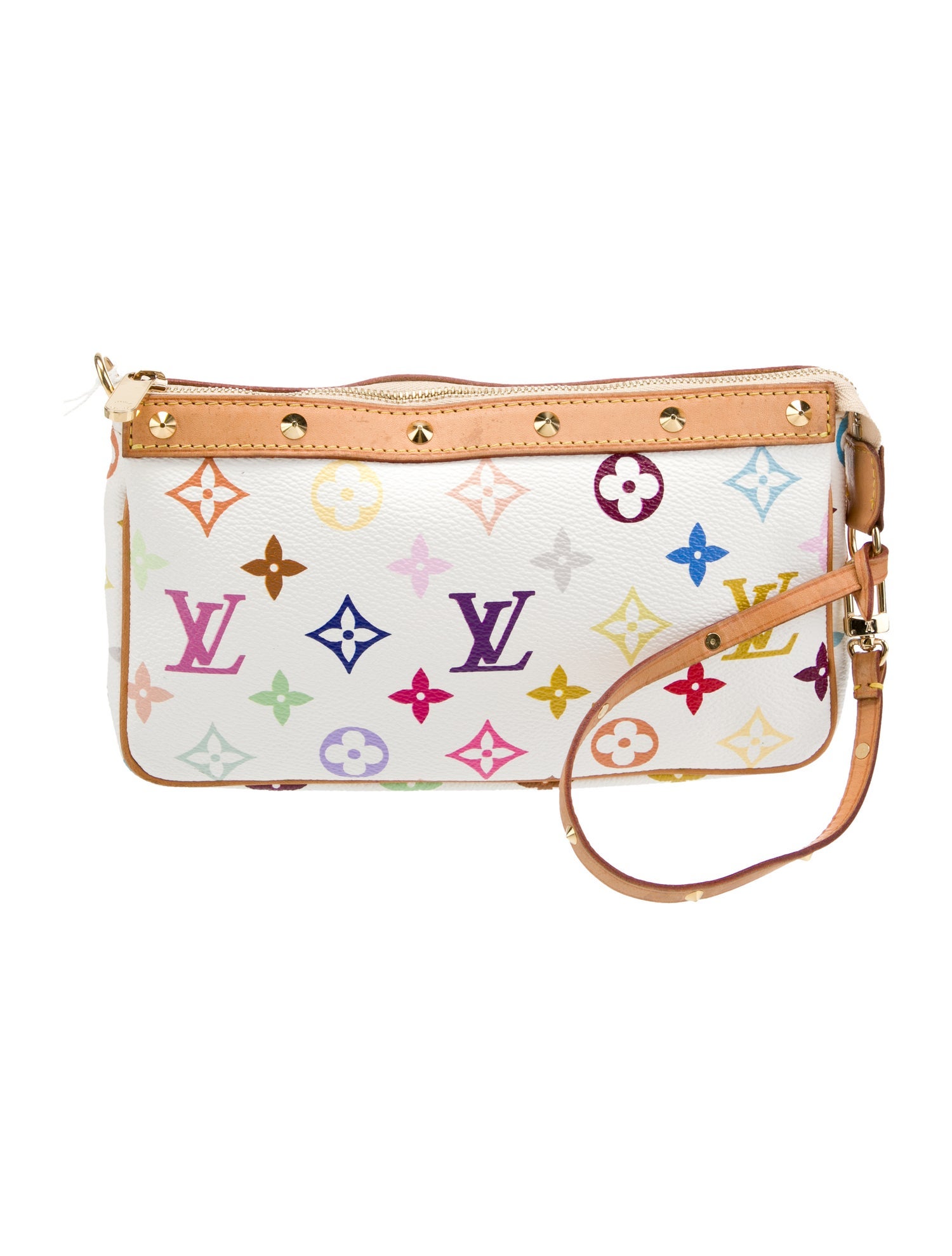 Louis Vuitton Monogram Multicolore Pochette Accessoires - White Handle ...