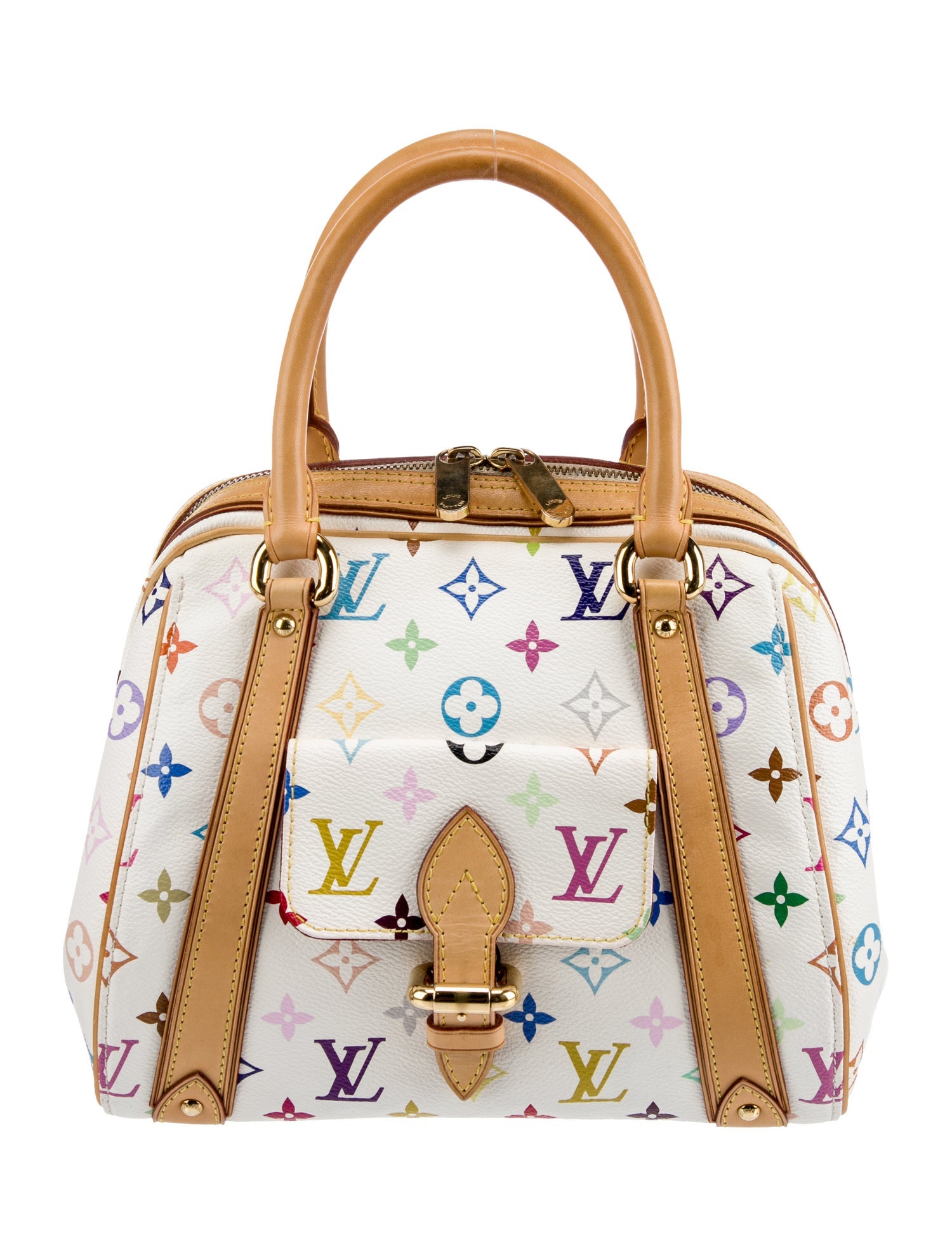 Louis Vuitton Monogram Multicolore Theda - White Handle Bags, Handbags ...