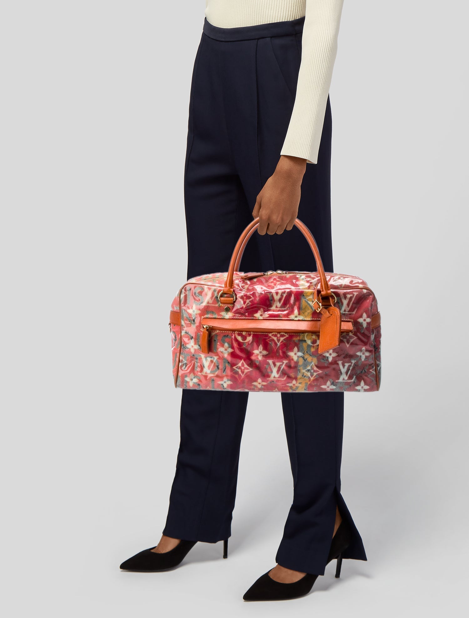 Louis Vuitton x Richard Prince Monogram Denim Watercolor Pulp Weekender ...