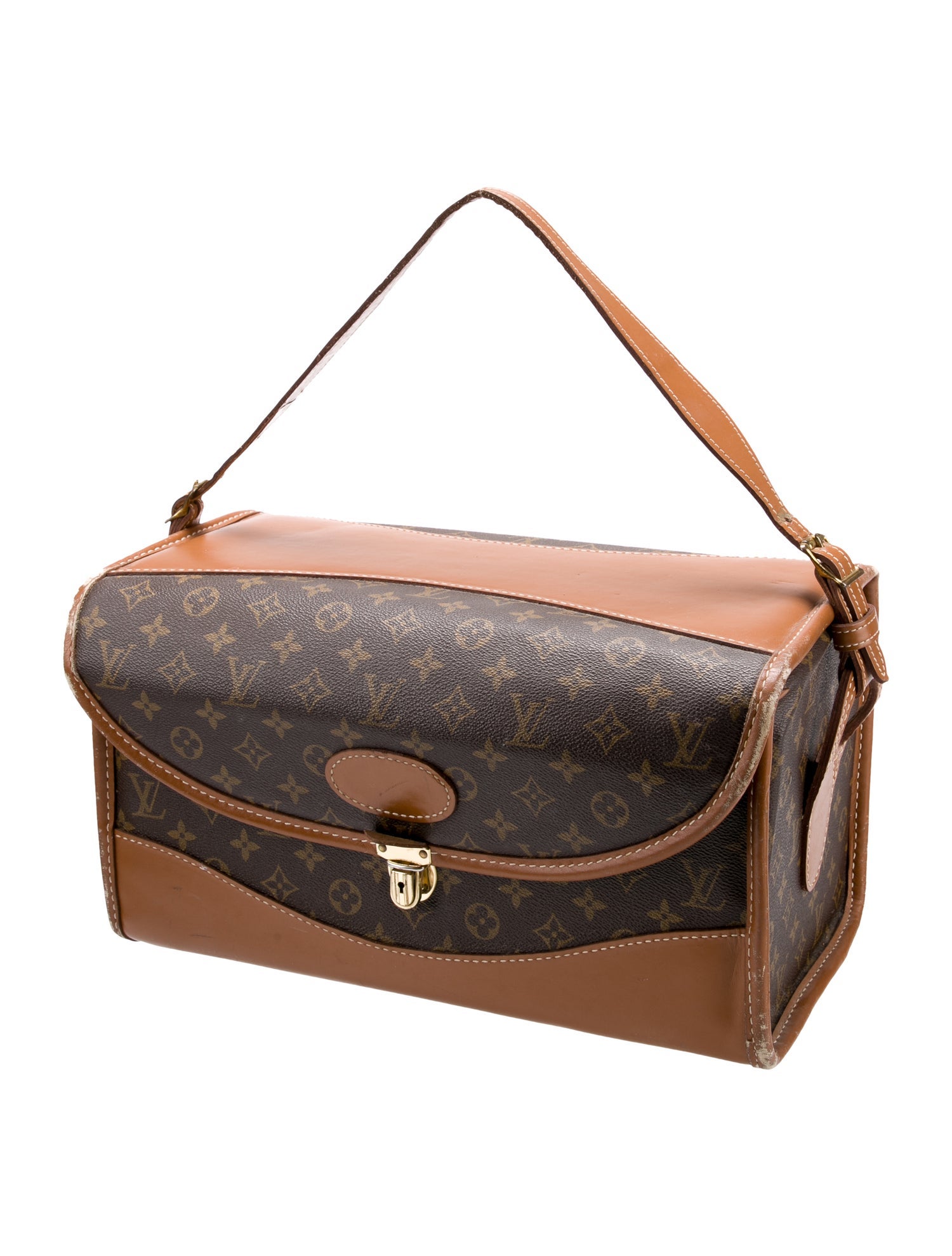 Louis Vuitton French Company Monogram Train Vanity Case - Brown Luggage ...