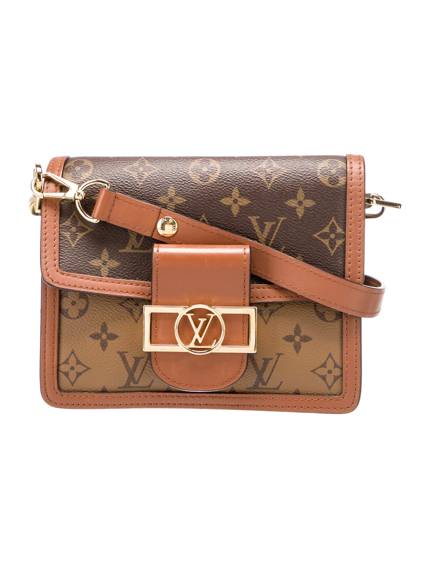 Louis Vuitton Monogram Reverse Dauphine MM - Brown Shoulder Bags ...
