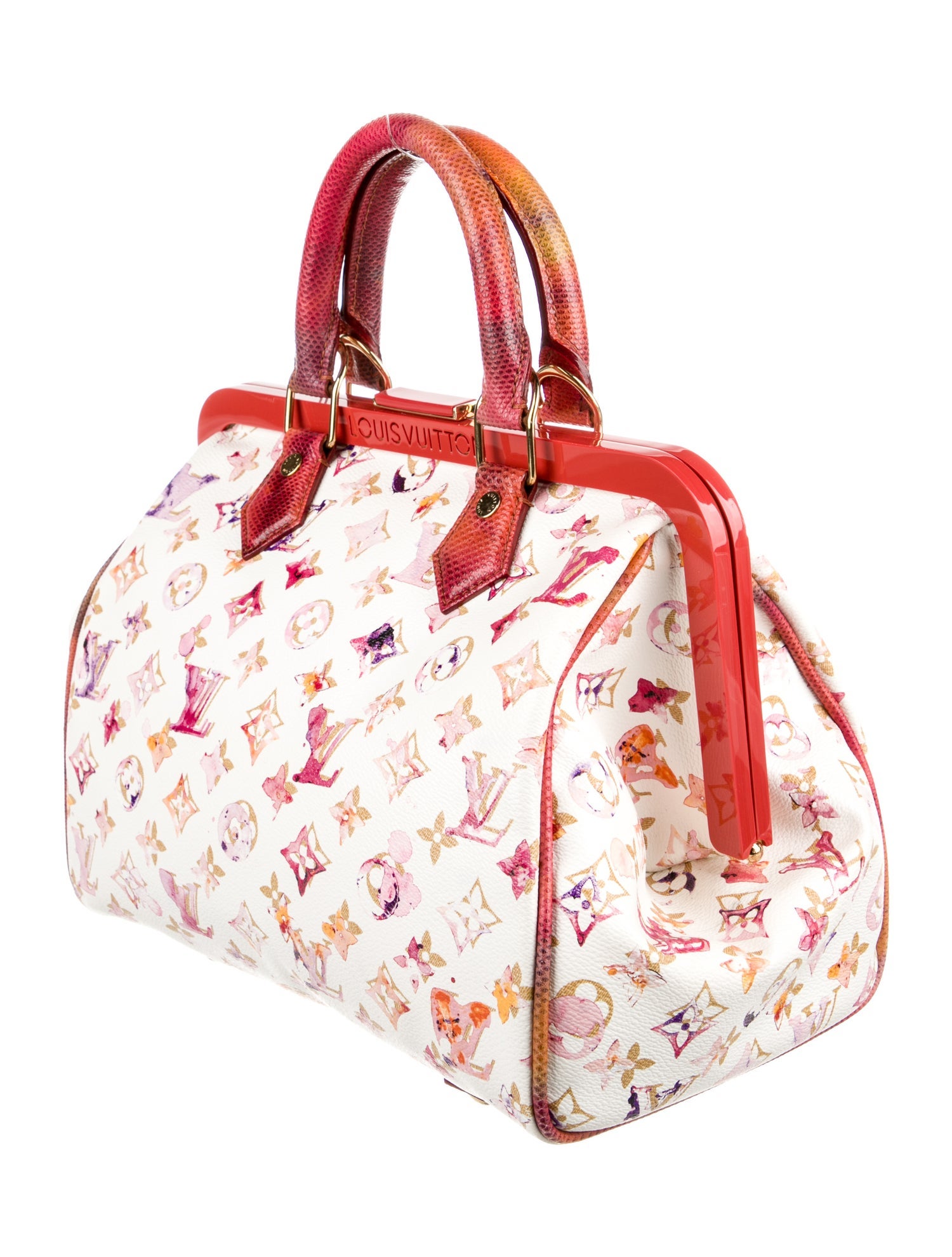 Louis Vuitton x Richard Prince Karung-Trimmed Monogram Aquarelle Frame ...