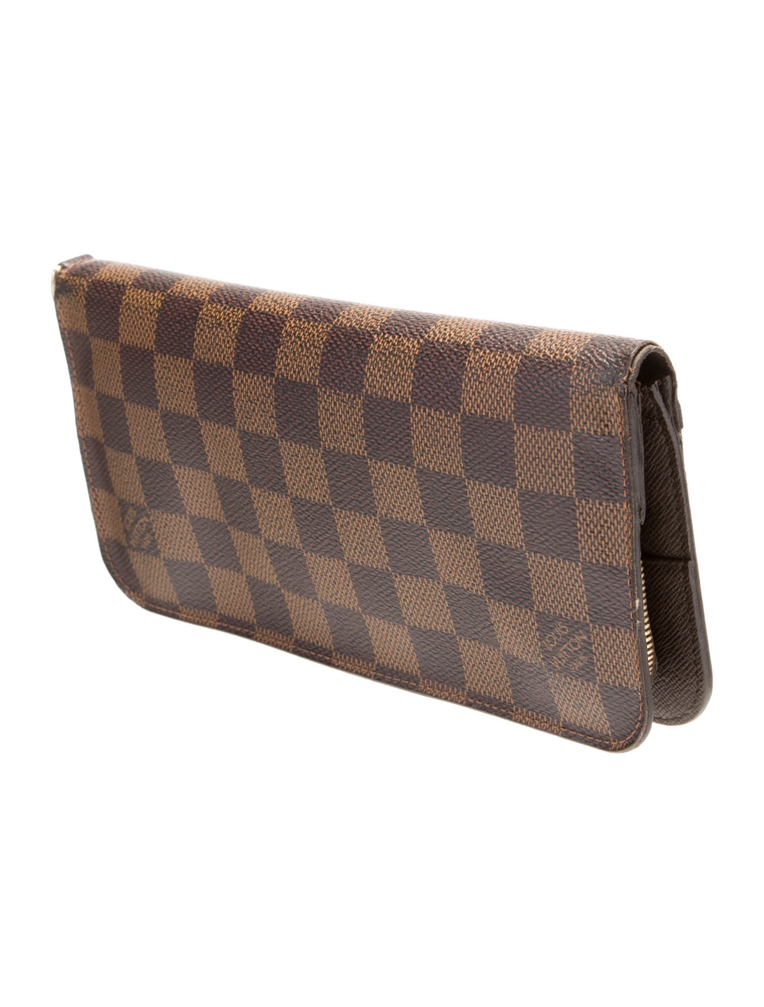 Louis Vuitton Damier Ebene Pattern Coated Canvas Insolite Wallet ...