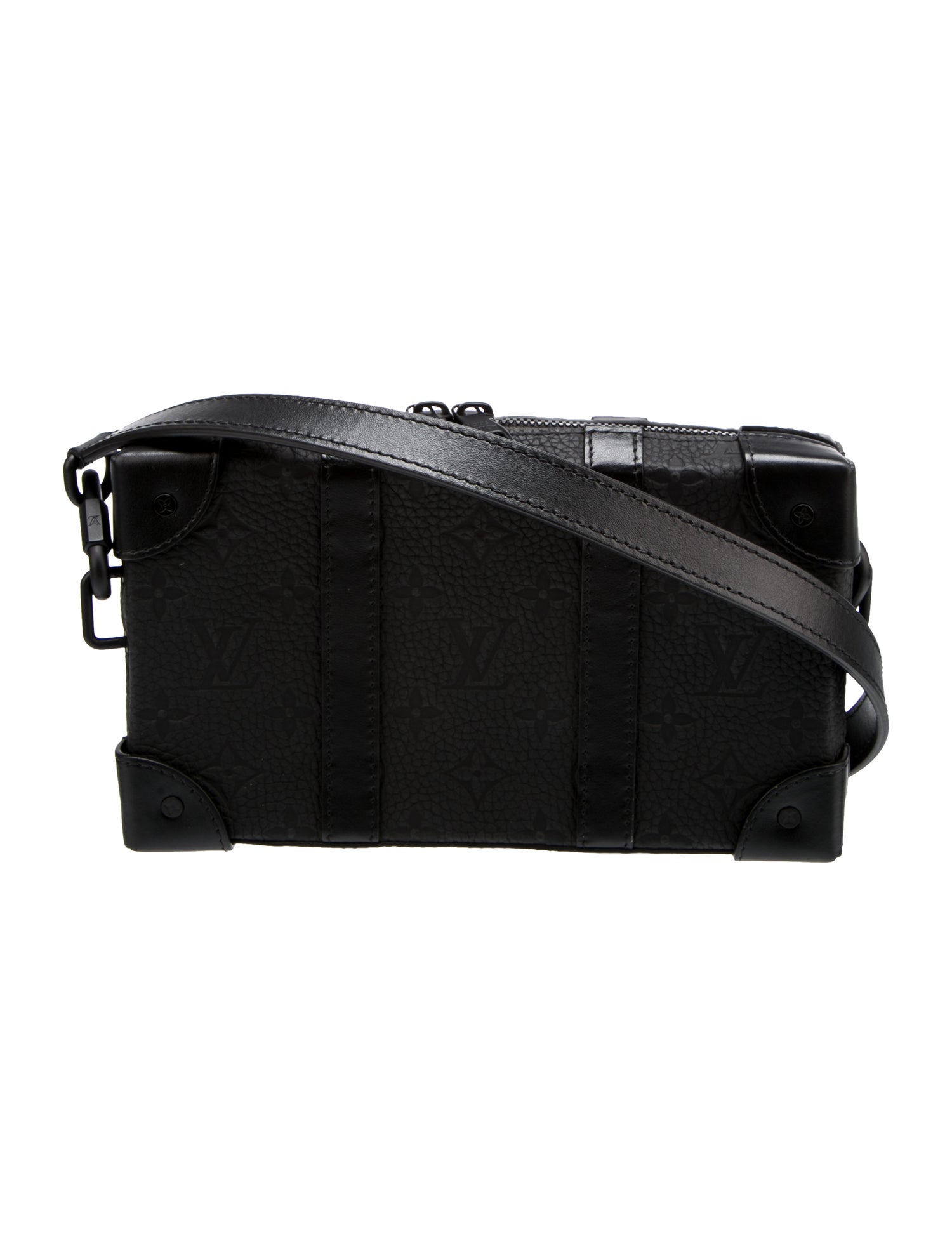 Louis Vuitton Monogram Taurillon Soft Trunk Wallet - Black Messenger ...