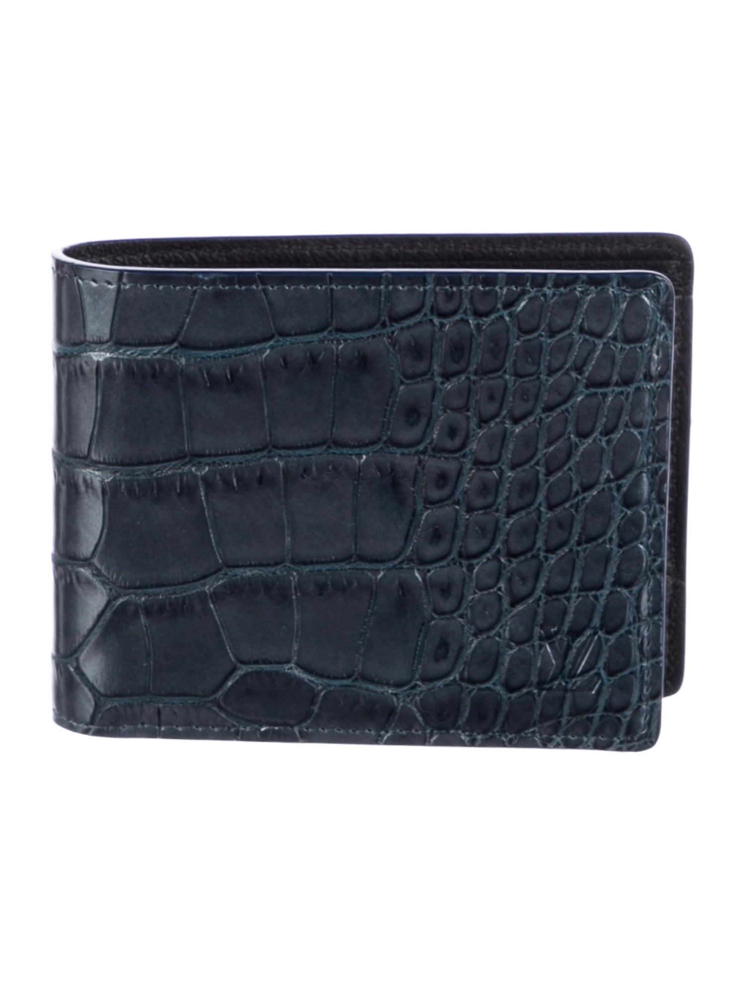 Louis Vuitton Alligator Multiple Wallet w/ Tags - Blue Wallets ...