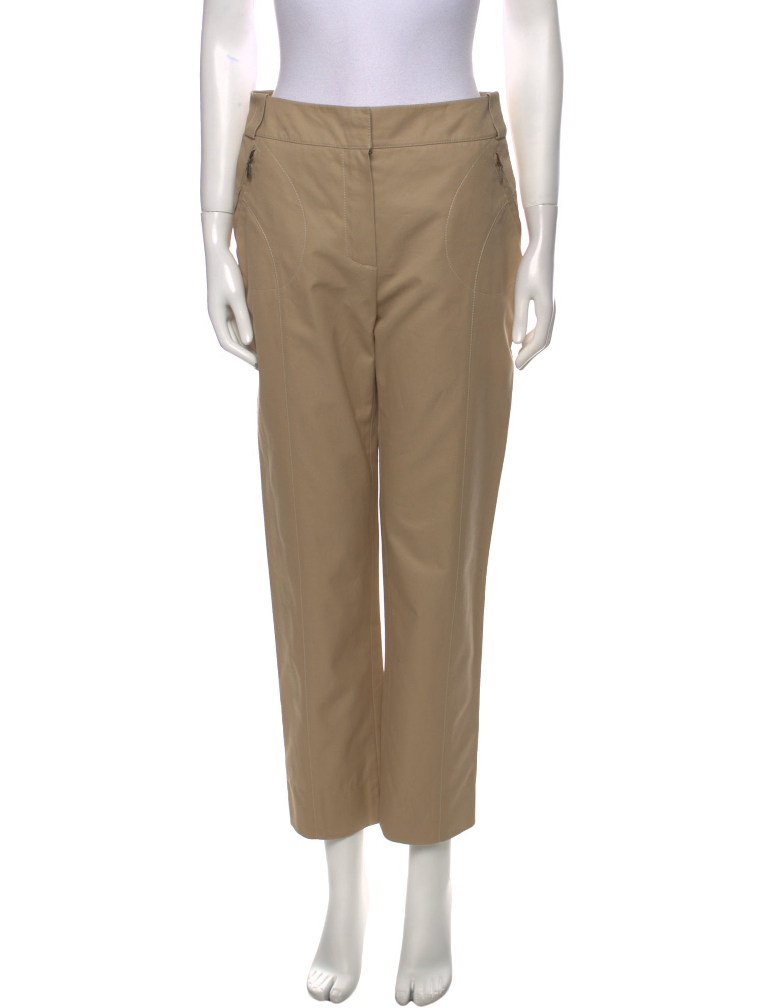 Louis Vuitton Vintage Straight Leg Pants w/ Tags - Neutrals, 13.5" Rise ...