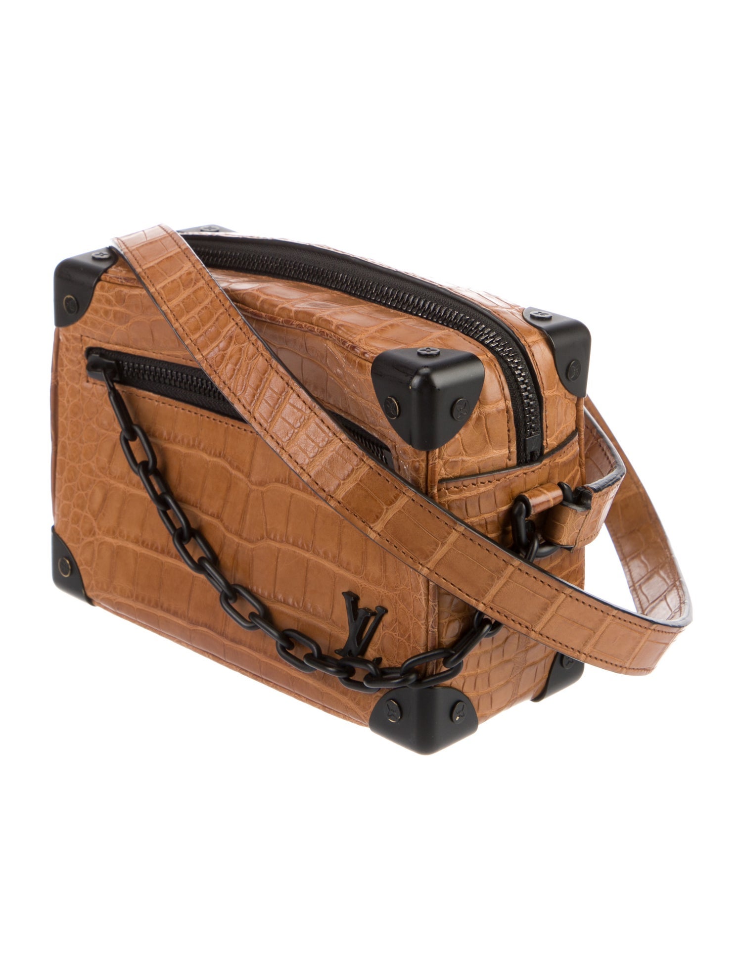 Louis Vuitton 2021 Ostrich Mini Soft Trunk - Blue Messenger Bags, Bags ...