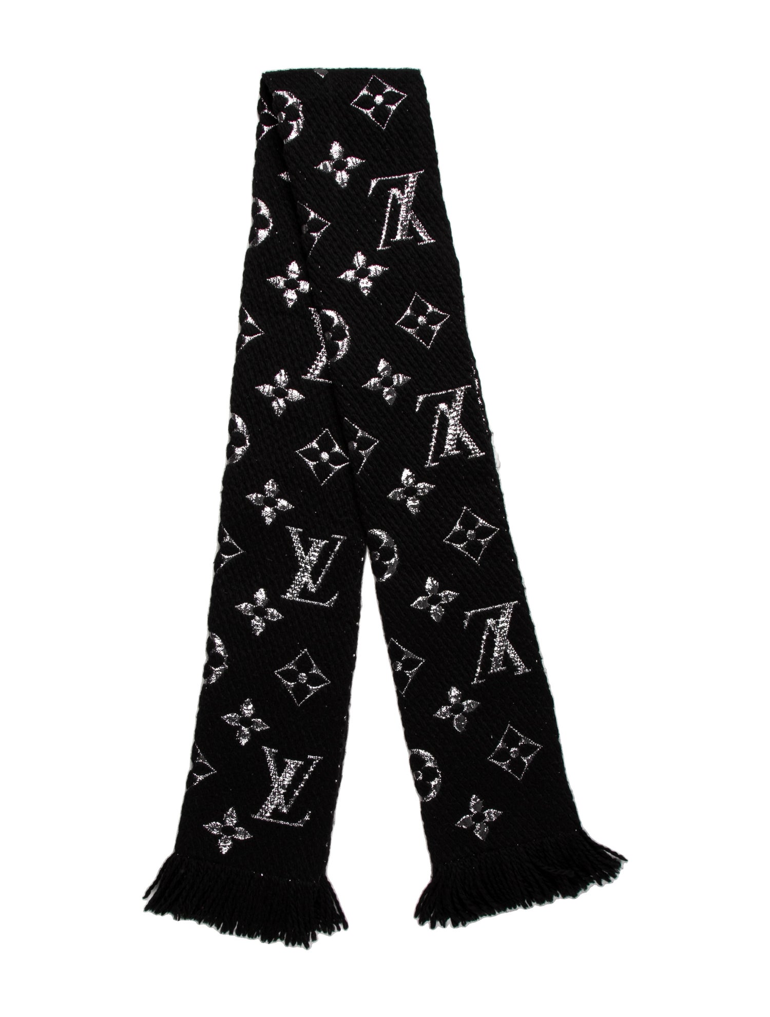 Louis Vuitton 2021 LV Monogram Scarf - Black Scarves and Shawls ...
