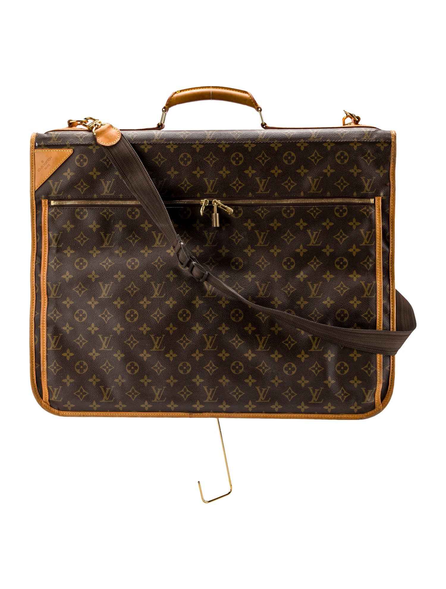 Louis Vuitton Coated Canvas LV Monogram Briefcase - Brown Garment ...