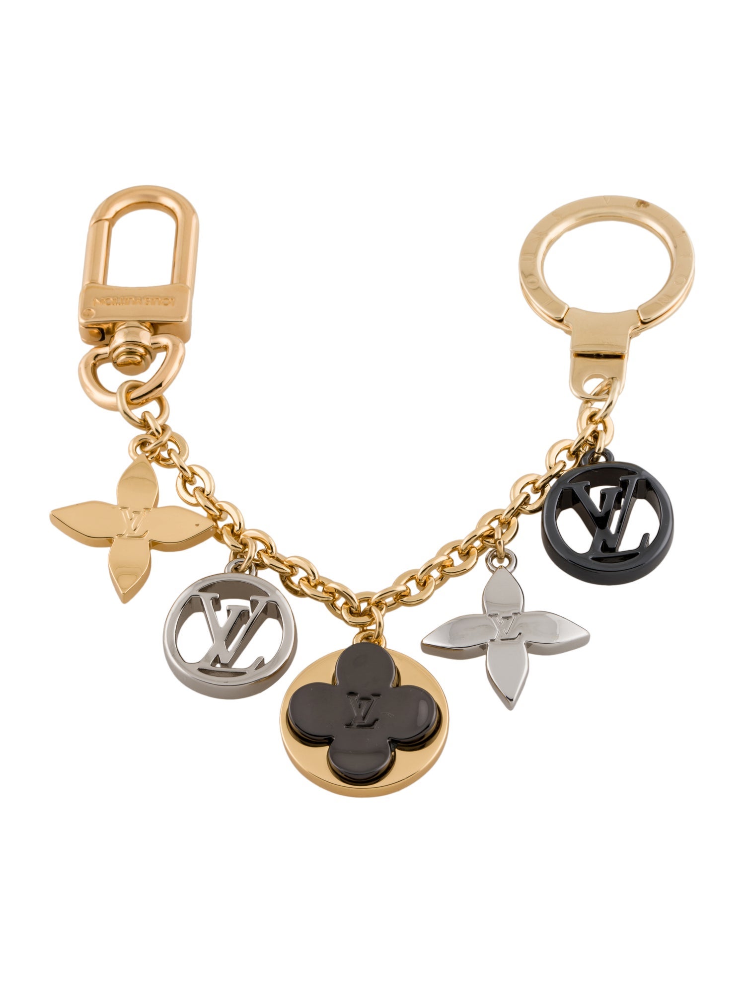 Louis Vuitton 2021 'Blossom Dream' Bag Charm - Black Keychains ...