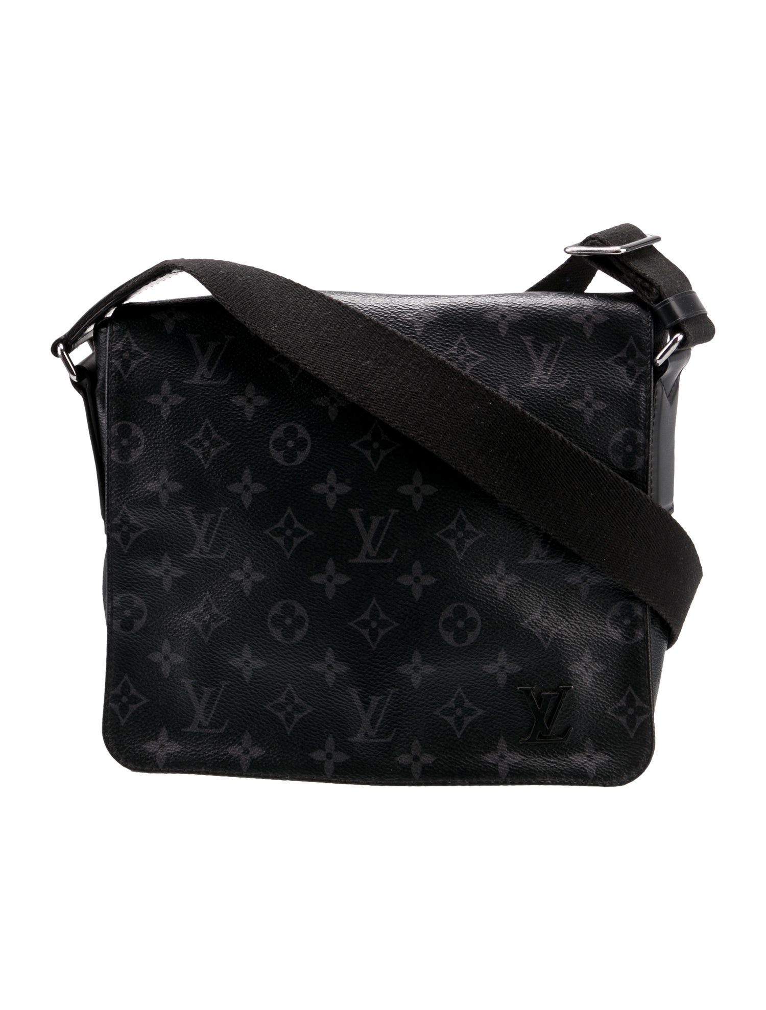 Louis Vuitton Monogram Eclipse District MM - Black Messenger Bags, Bags ...