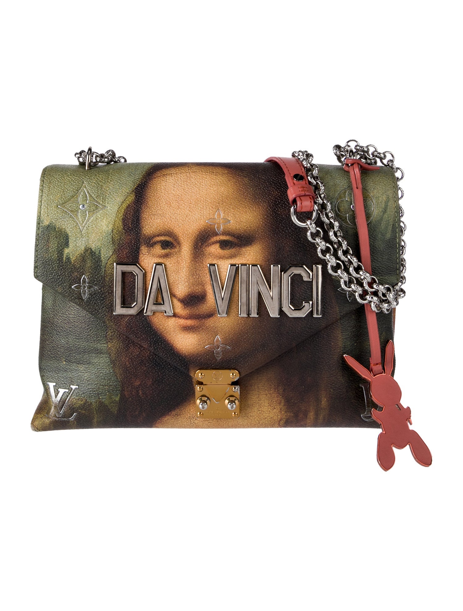 Louis Vuitton x Jeff Koon Masters Collection Da Vinci Chain Bag - Green ...