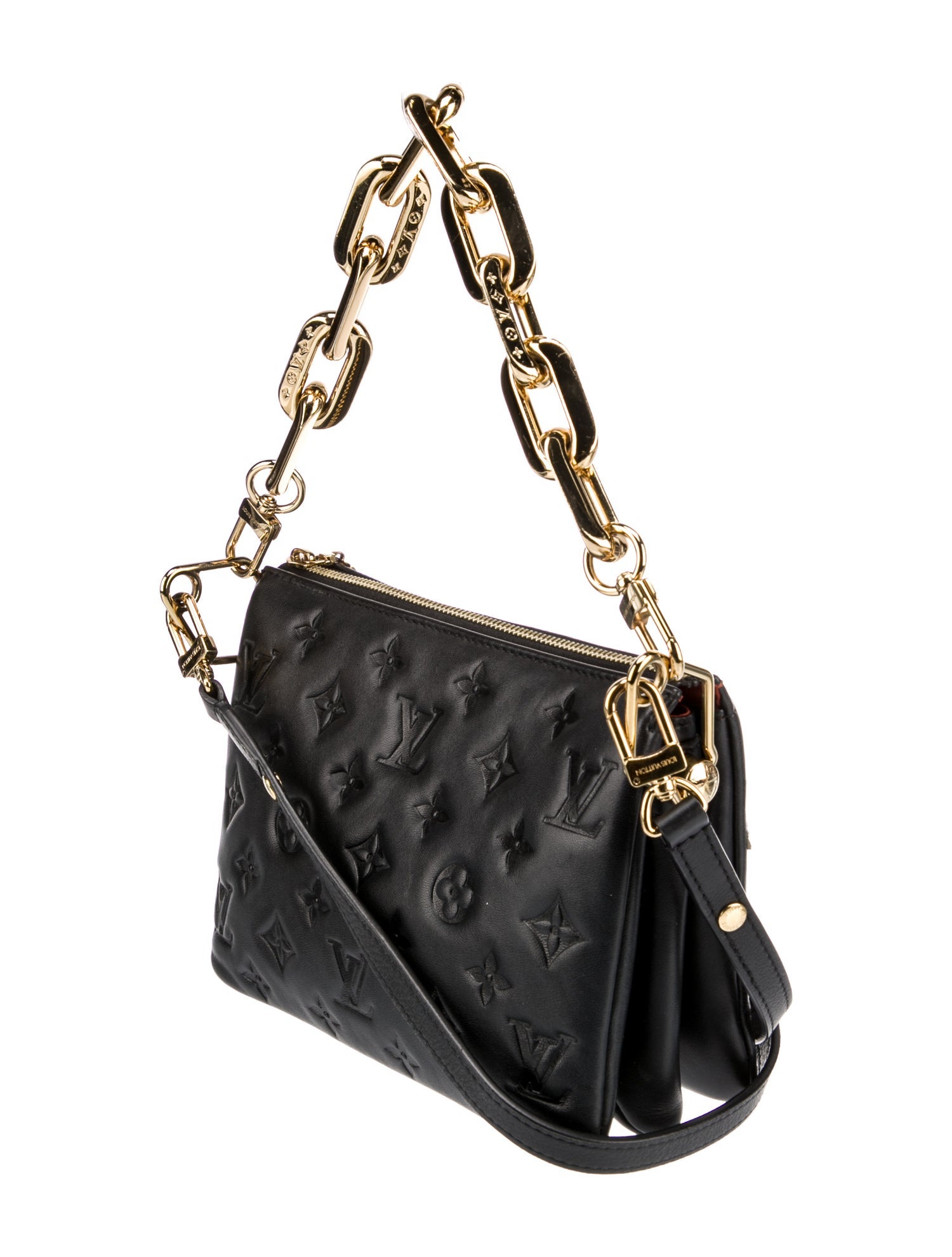 Louis Vuitton Monogram Embossed Coussin BB - Purple Shoulder Bags ...