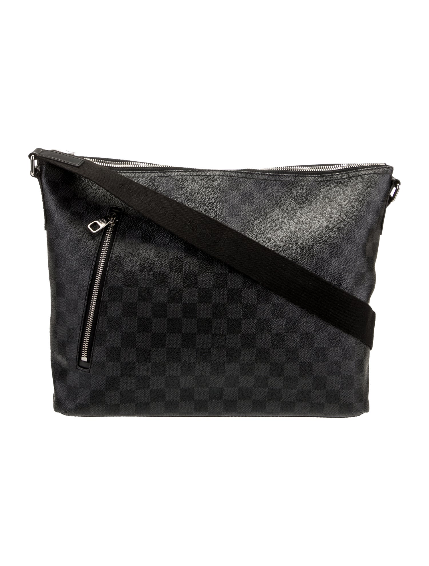 Louis Vuitton Coated Canvas GM Damier Graphite Pattern Messenger Bag ...