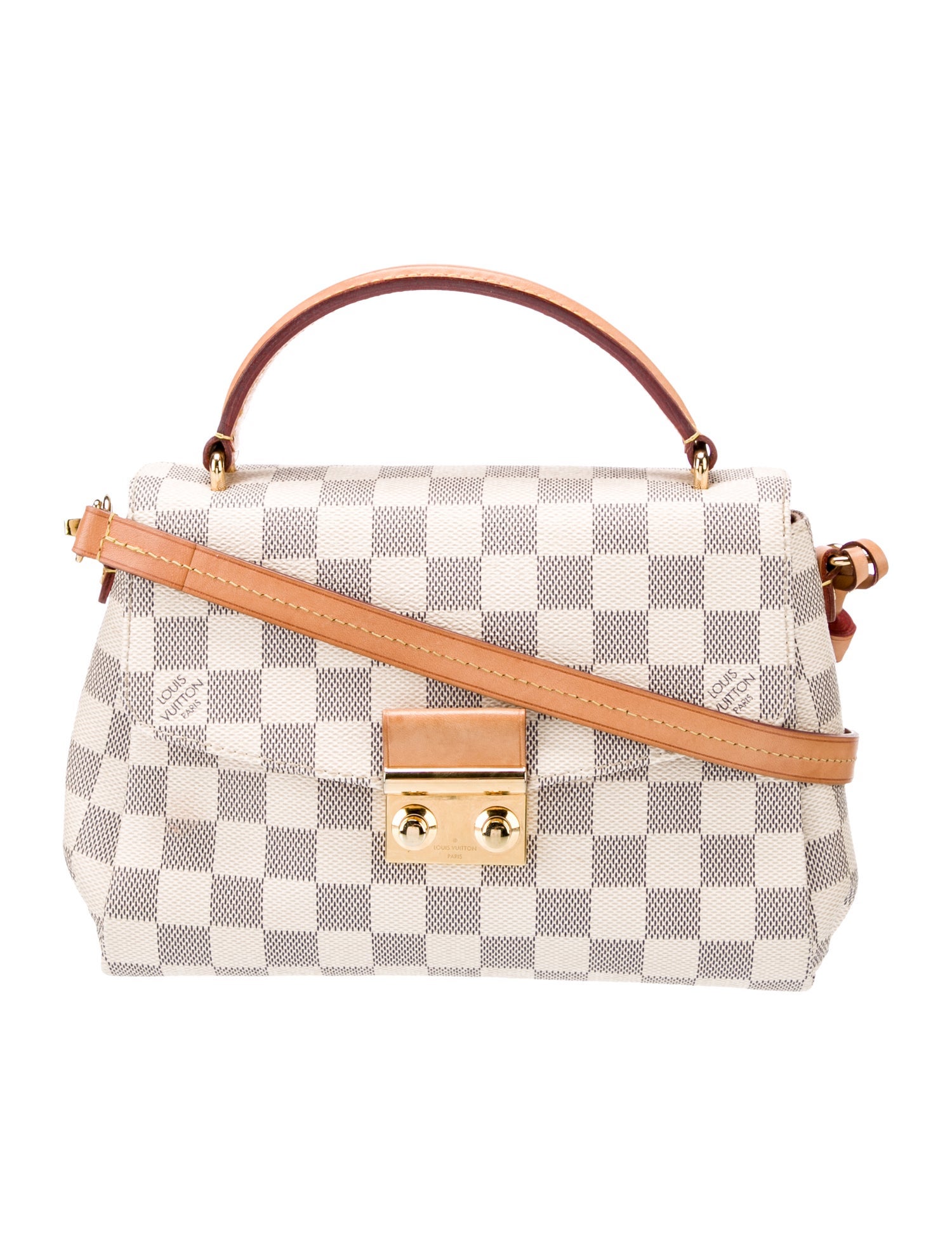 Louis Vuitton Coated Canvas Croisette Damier Azur Pattern - Neutrals ...