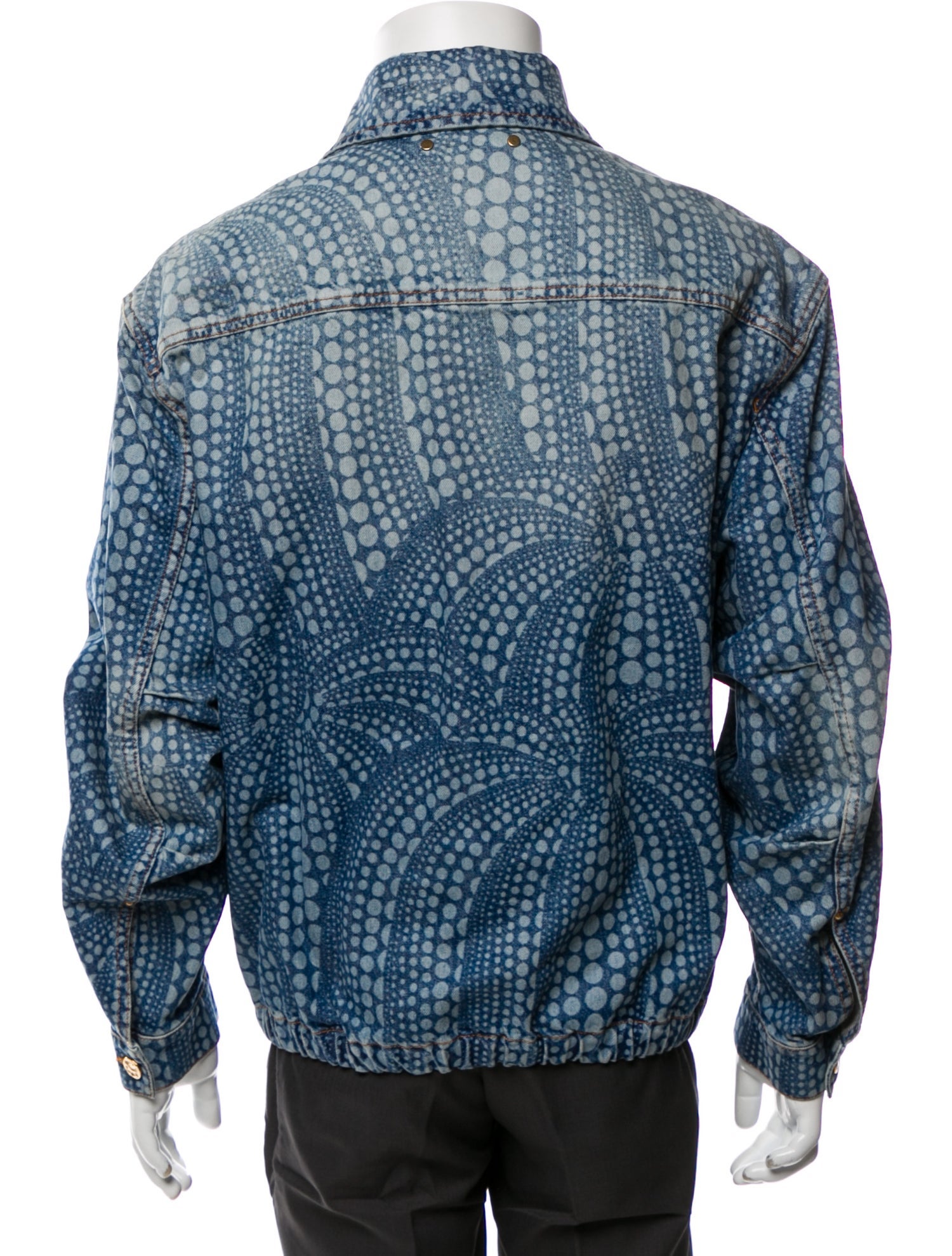 Louis Vuitton 2023 × Yayoi Kusama Denim Jacket - Blue Outerwear ...