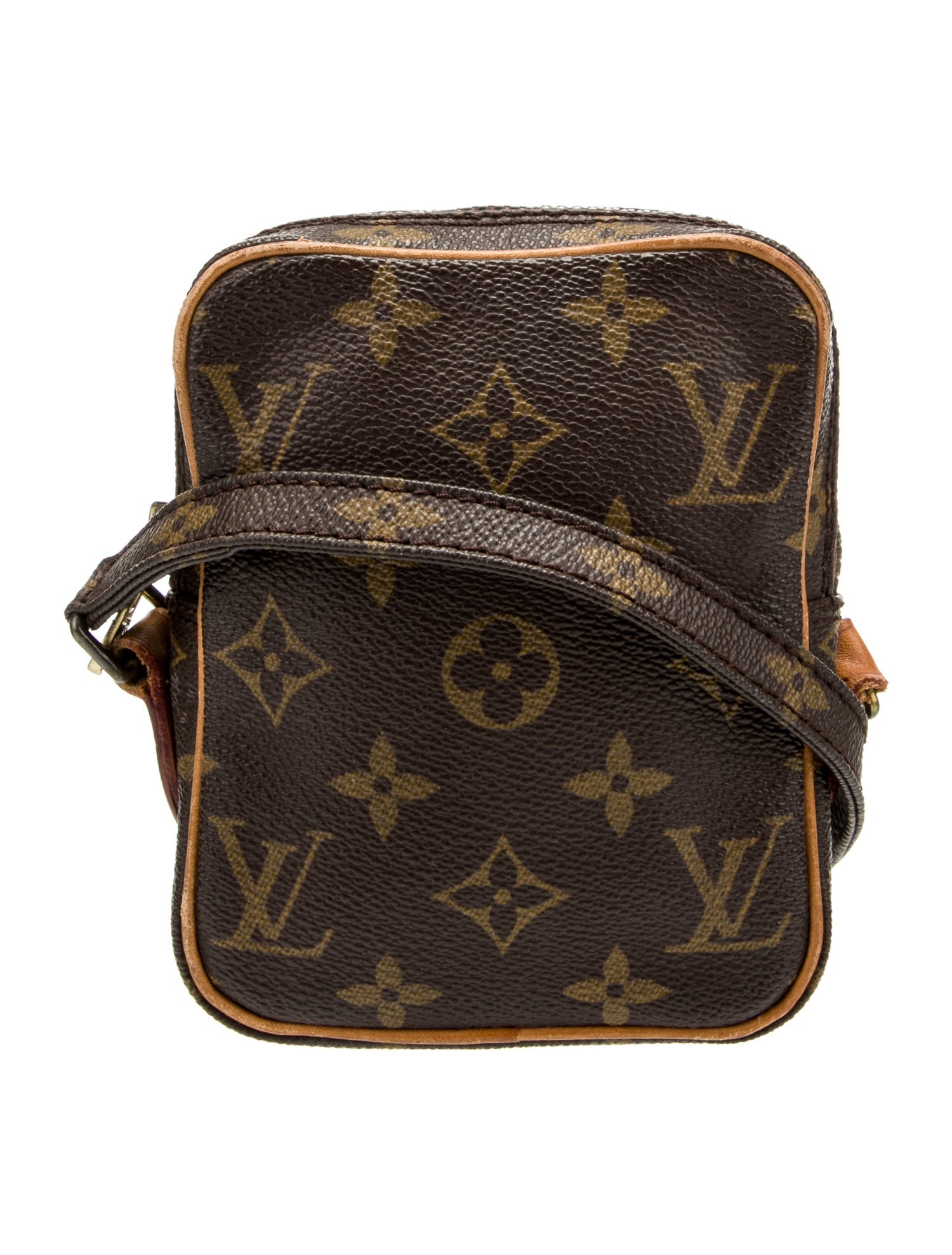 Louis Vuitton Coated Canvas Danube Mini LV Monogram Vintage - Brown Crossbody Bags, Handbags ...