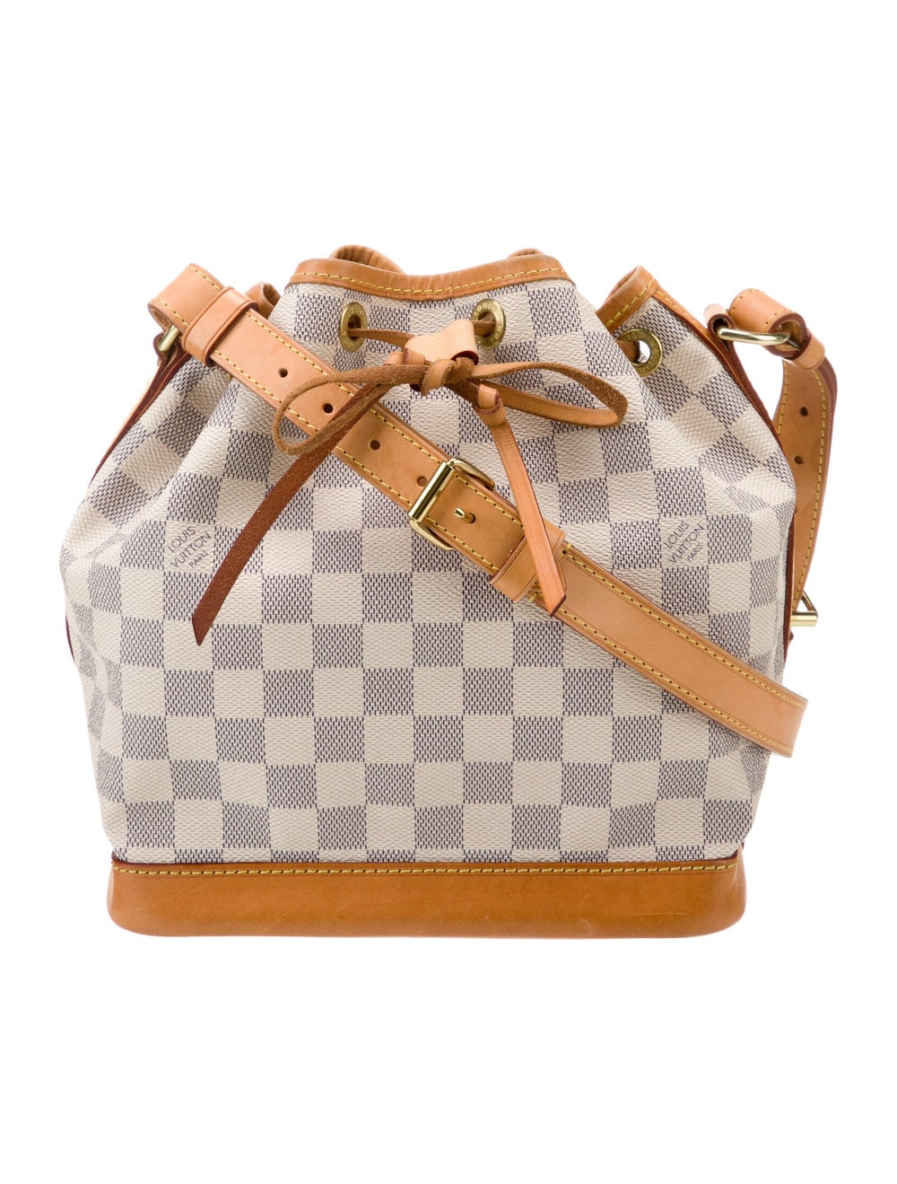 Louis Vuitton Coated Canvas Noé BB Damier Azur Pattern - Neutrals ...