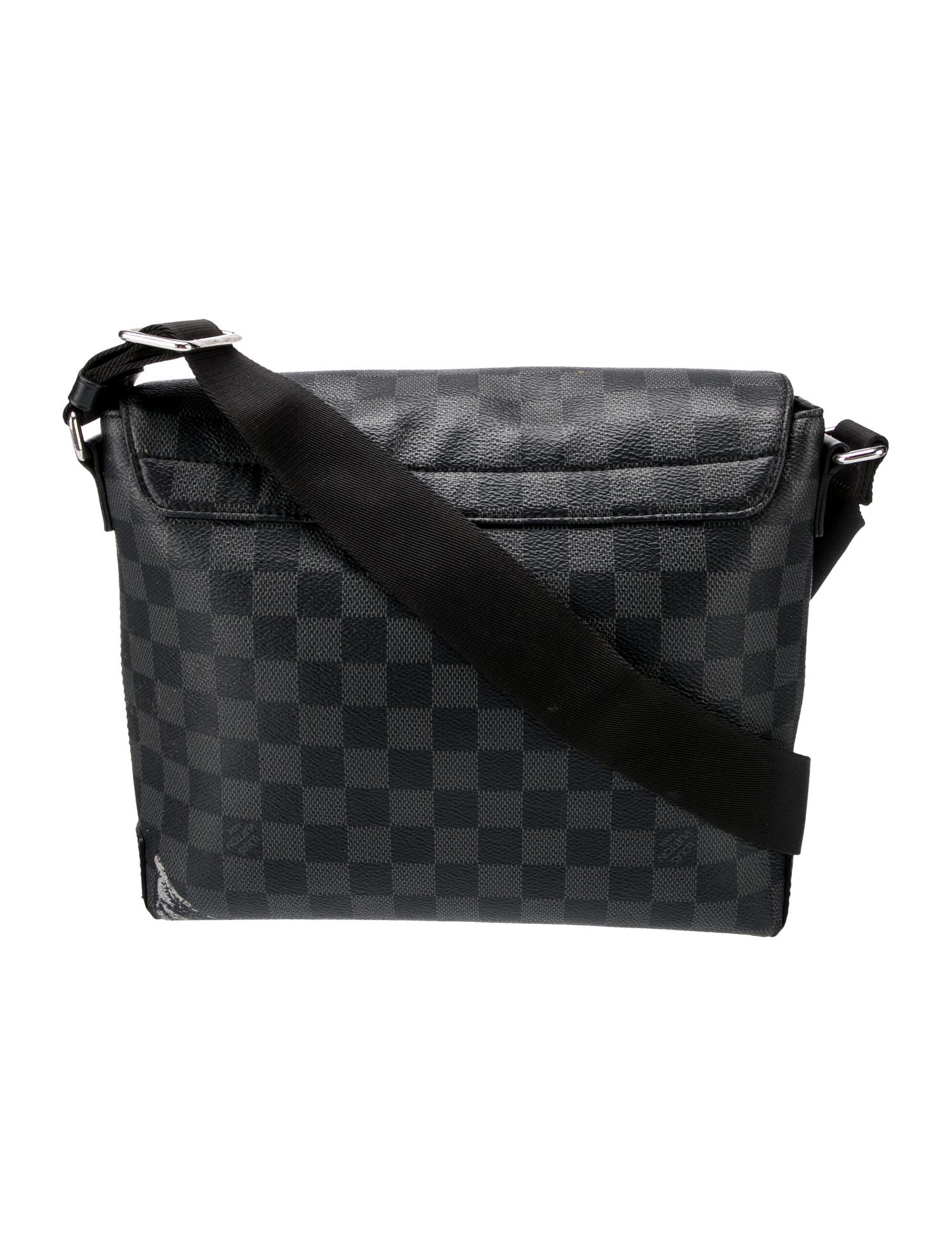 Louis Vuitton Coated Canvas PM Damier Graphite Pattern - Black ...