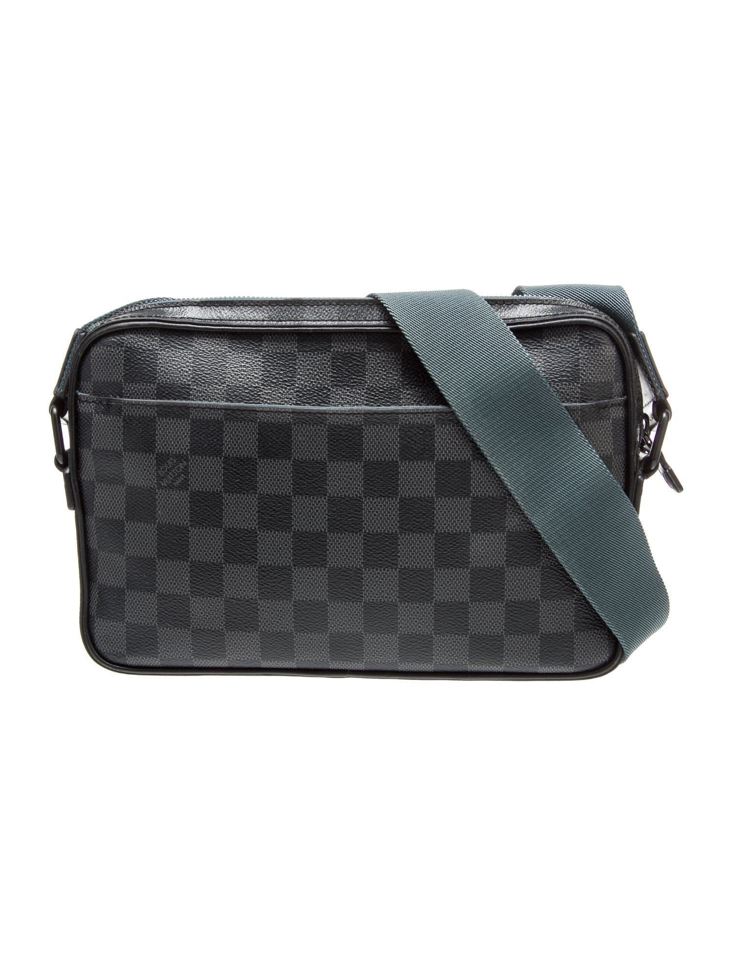 Louis Vuitton Coated Canvas Damier Graphite Pattern - Black Messenger ...