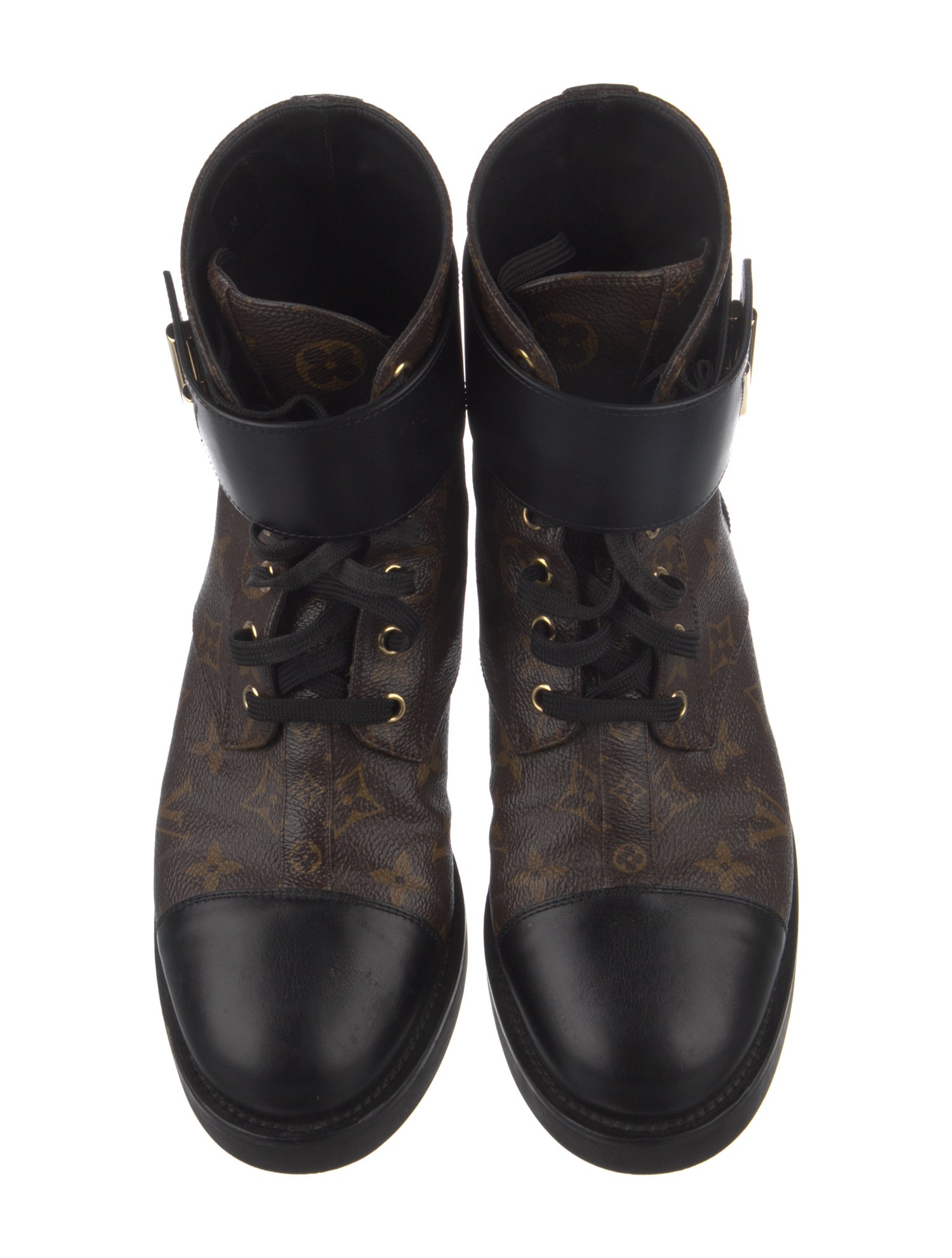 Louis Vuitton 2020 Wonderland Flat Ranger Combat Boots - Brown Boots ...