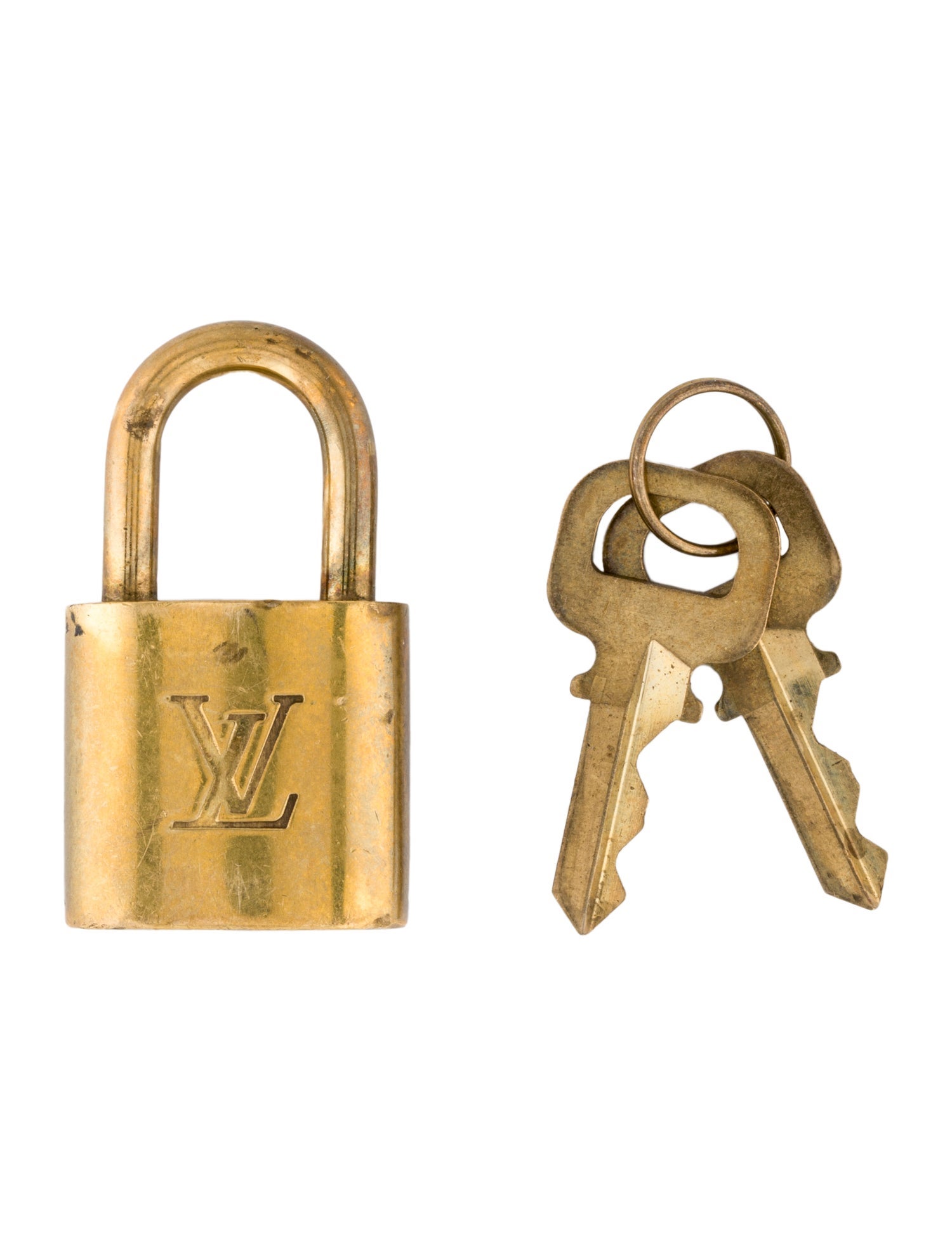 Louis Vuitton LV Monogram Brass Bag Lock Set - Metallic Tech & Travel ...