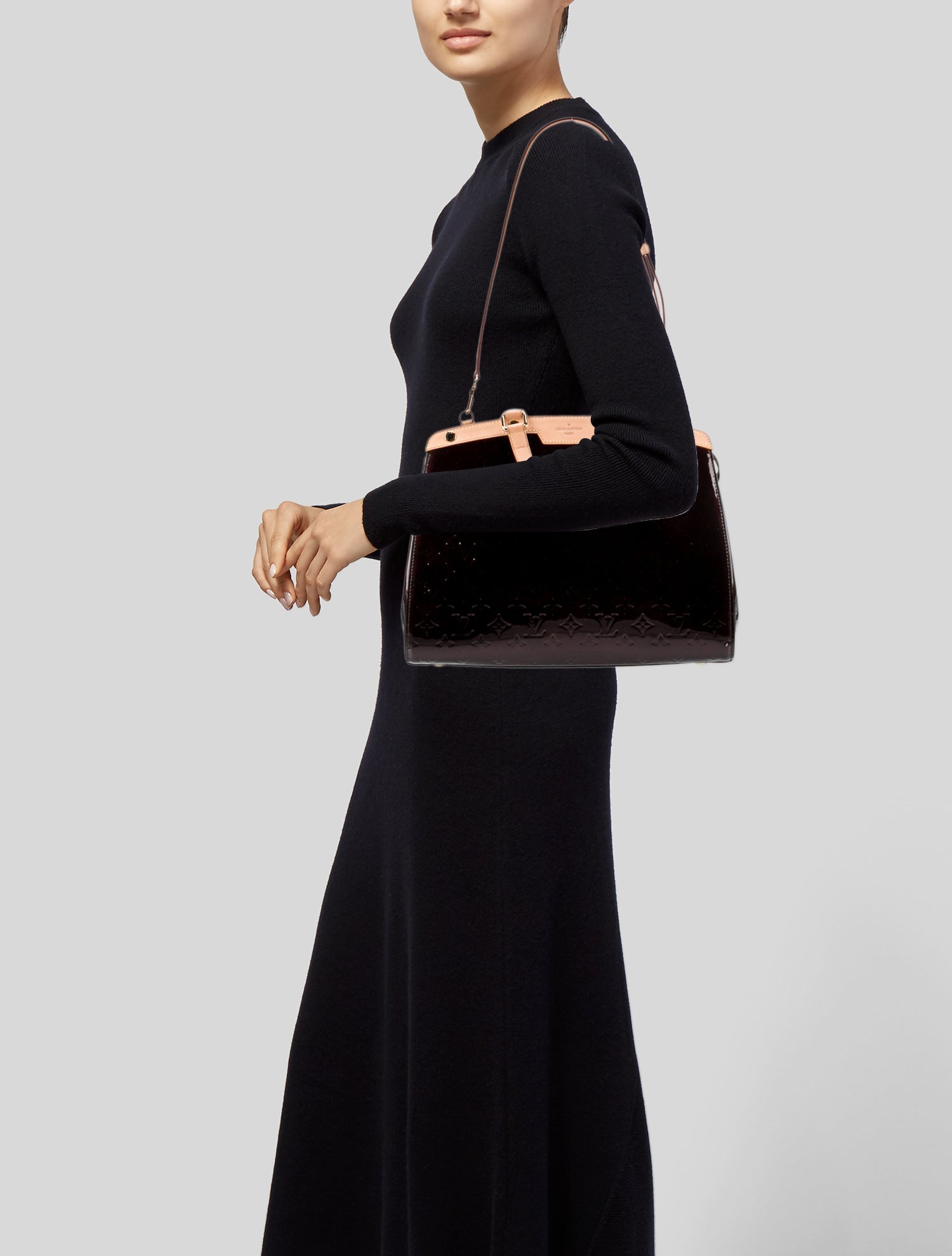 Louis Vuitton Mongram Vernis Brea GM - Burgundy Handle Bags, Handbags ...