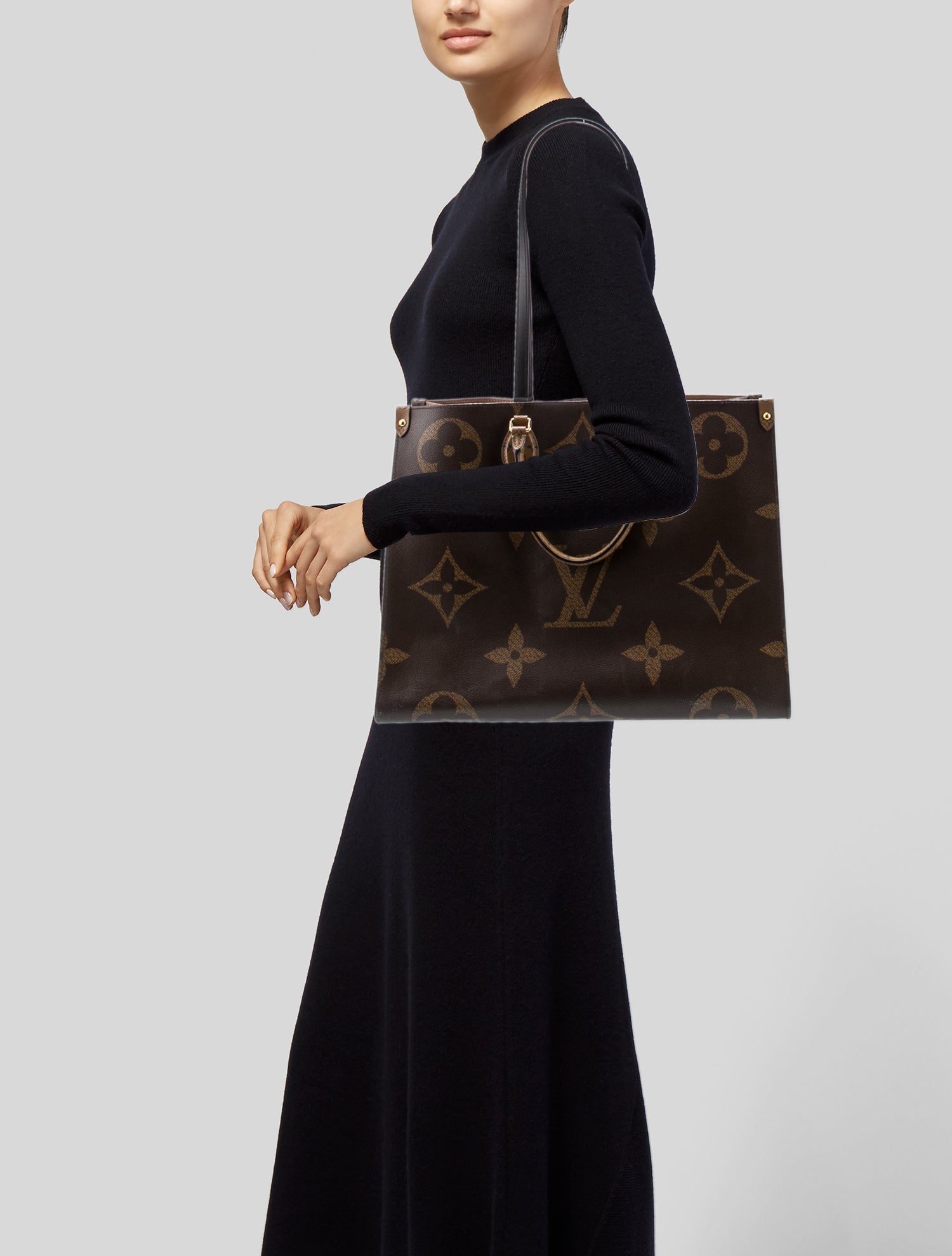 Louis Vuitton Monogram Empreinte Giant OnTheGO MM - Black Totes ...