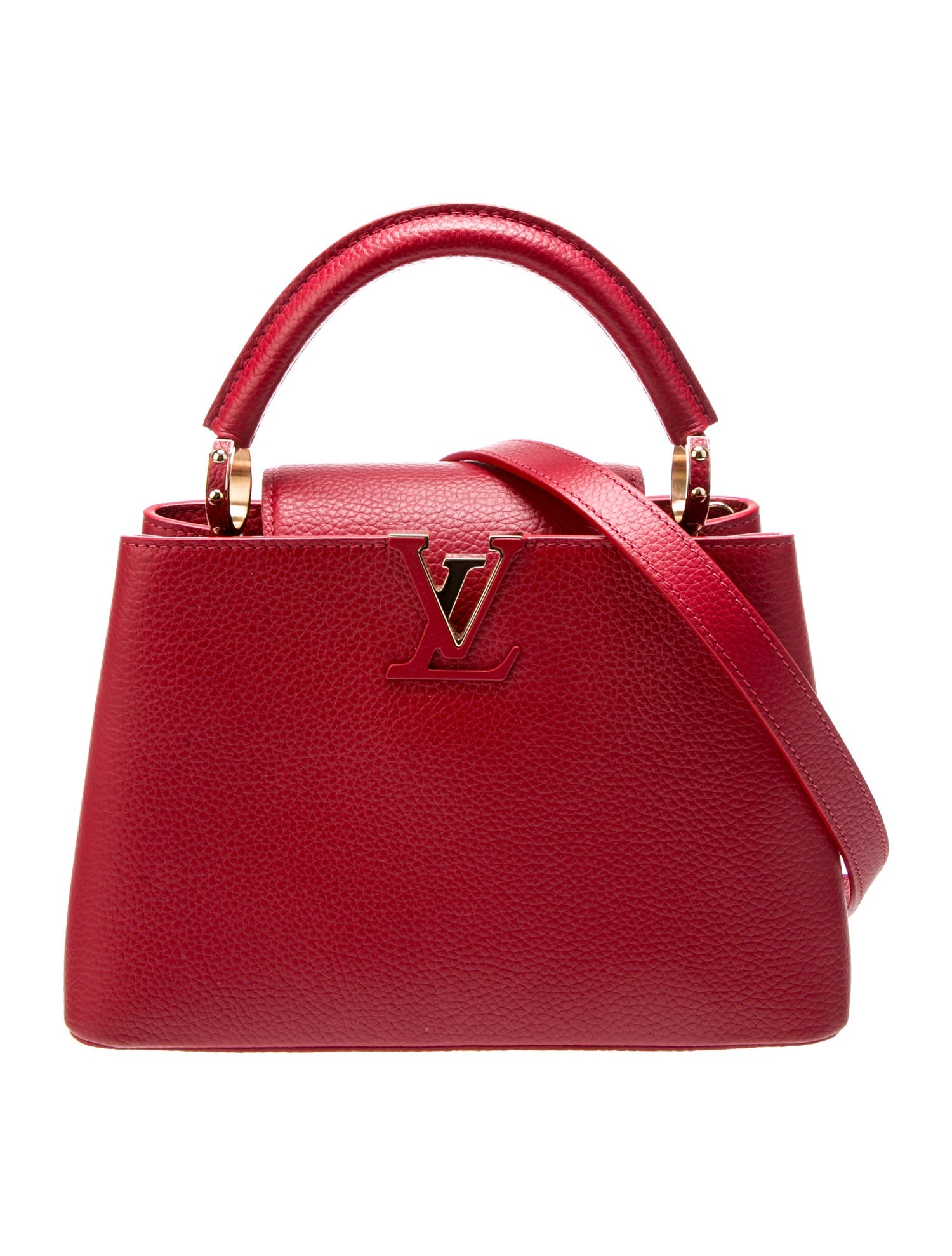 Louis Vuitton Ostrich Taurillon Mini Capucines - Green Handle Bags ...