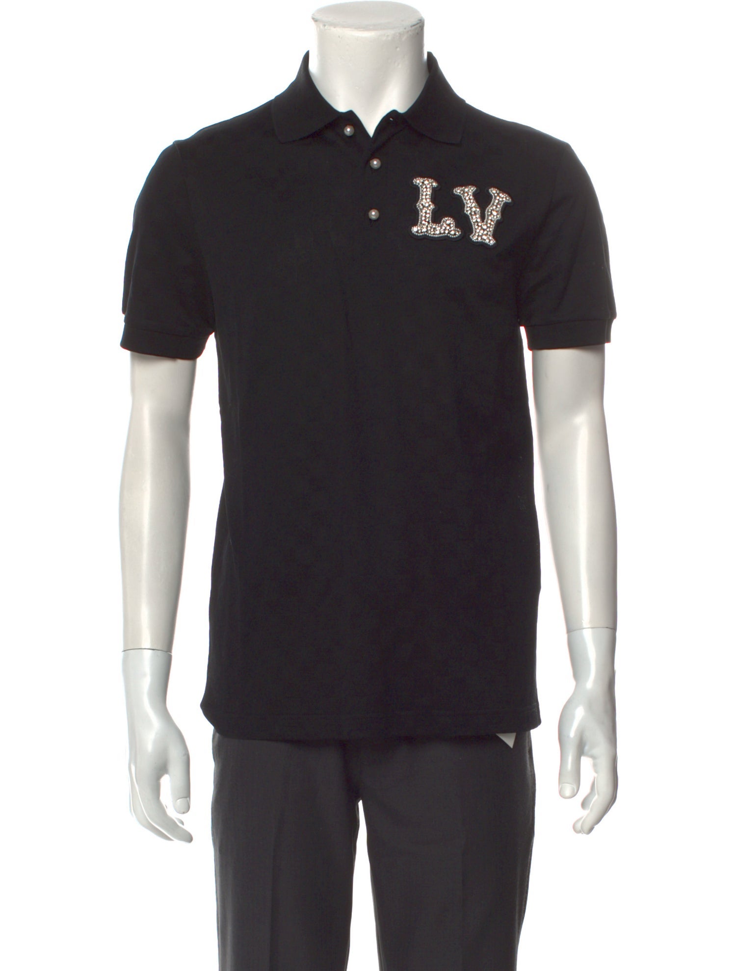Louis Vuitton 2024 LV Monogram Polo Shirt w/ Tags - Black Polos ...